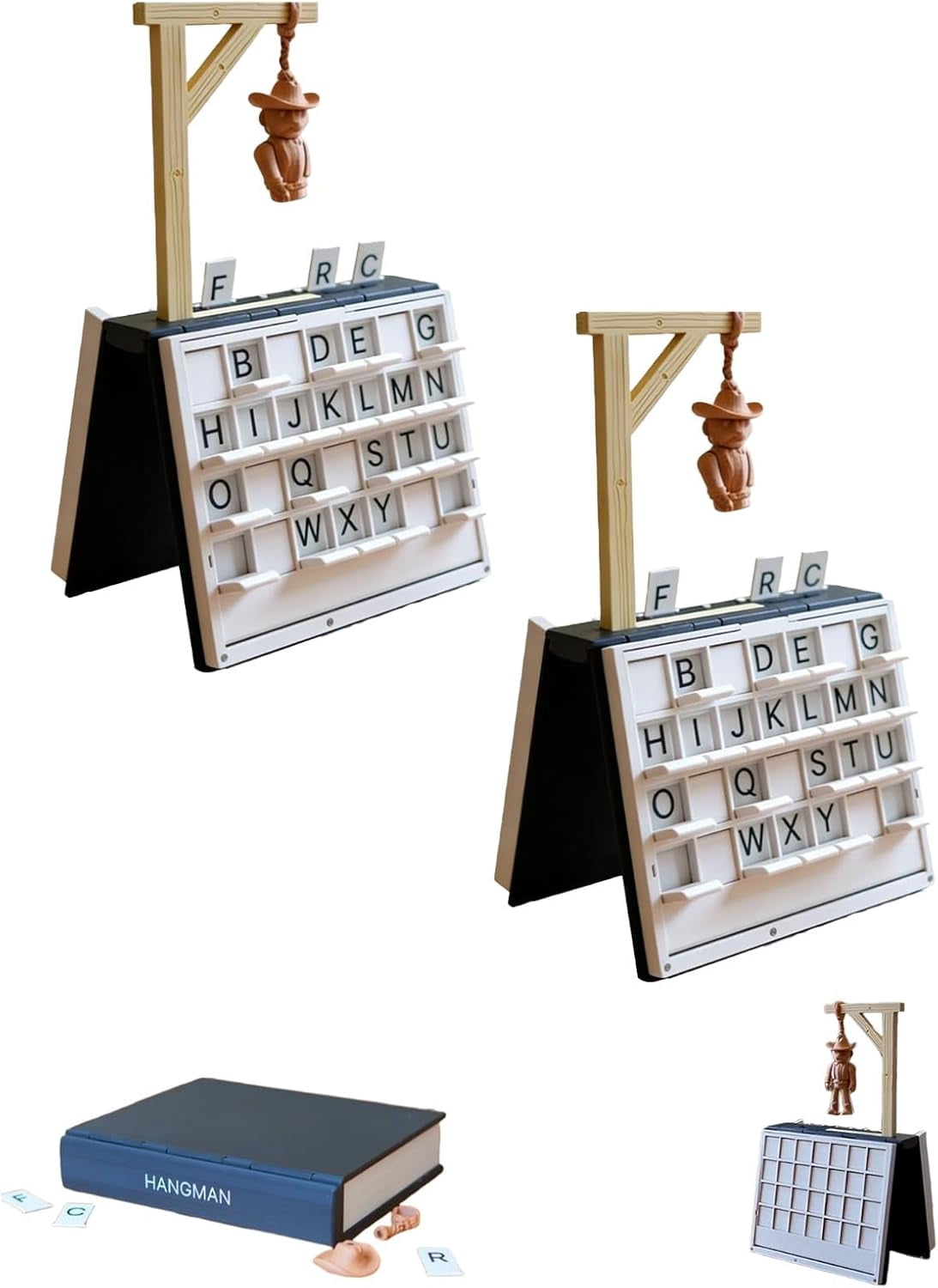 Hangman Game Book, 3D Printed Hangman Book, Foldable Magnetic Word ...