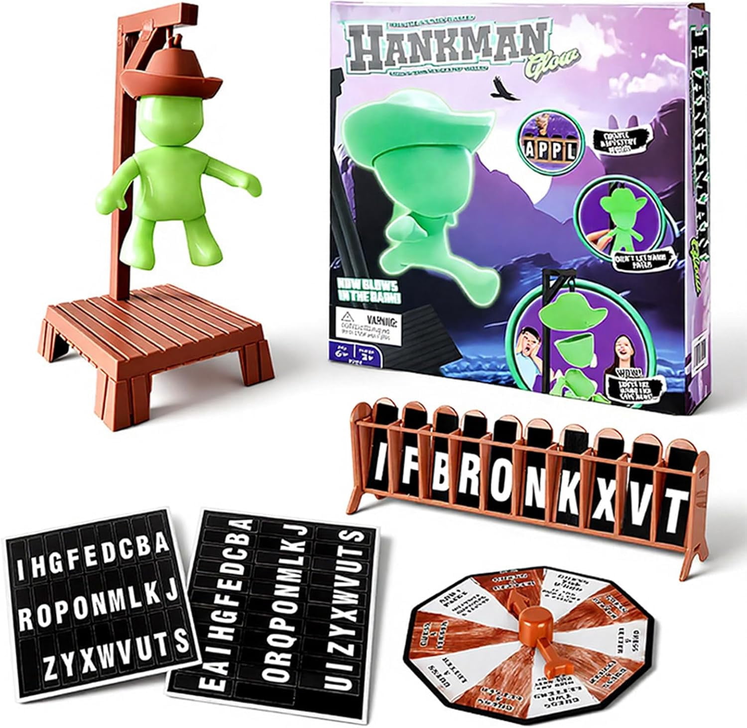 Hangman Game Box, Mystery Word Guessing Game, Family Fun Interactive ...