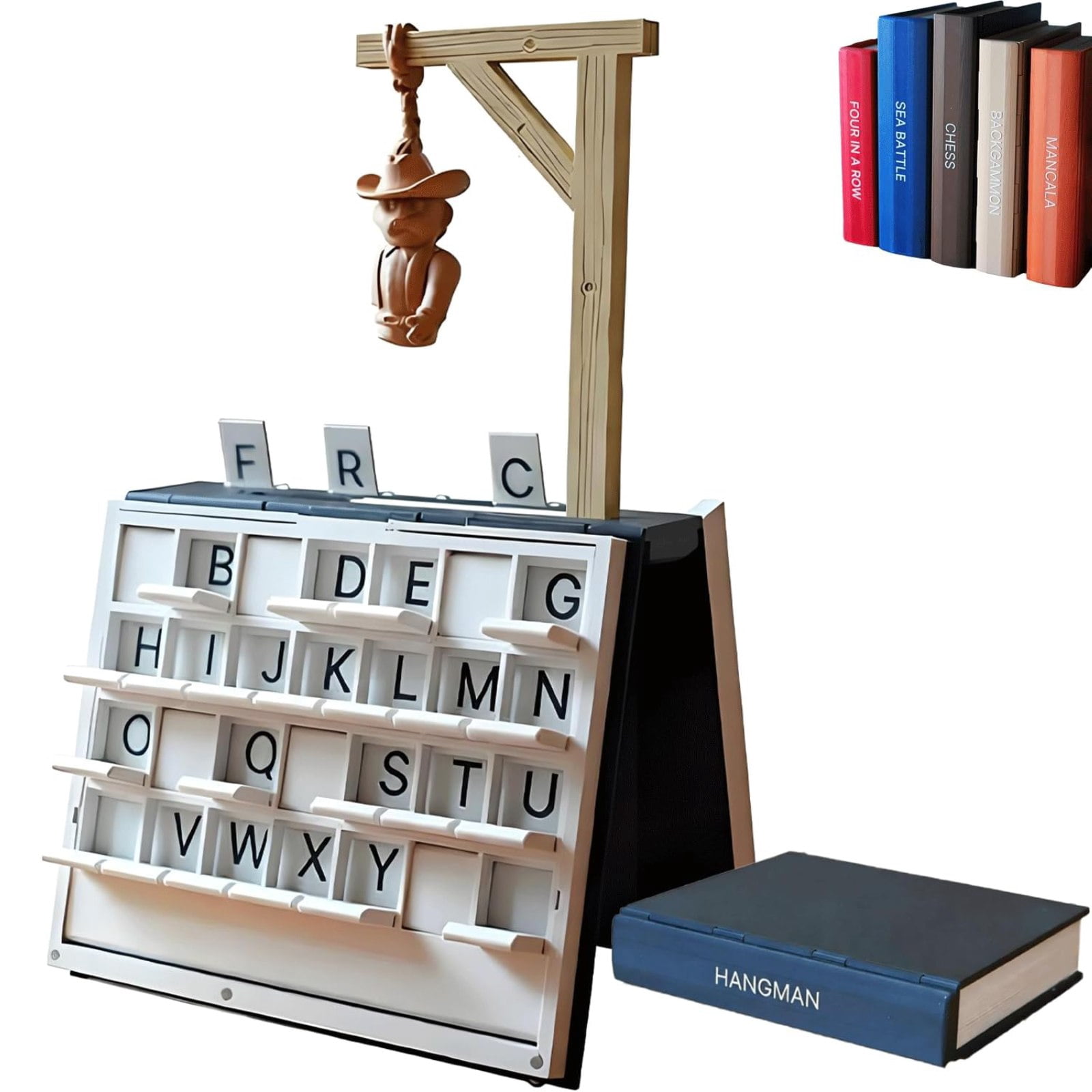 Hangman Game, Playbook'd Hangman, Playbook Board Game, 3D Printed ...