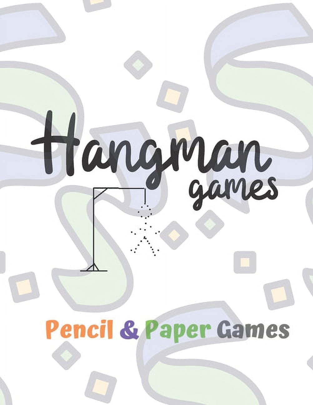 Hangman Games: Puzzels --Paper & Pencil Games: 2 Player Activity Book ...