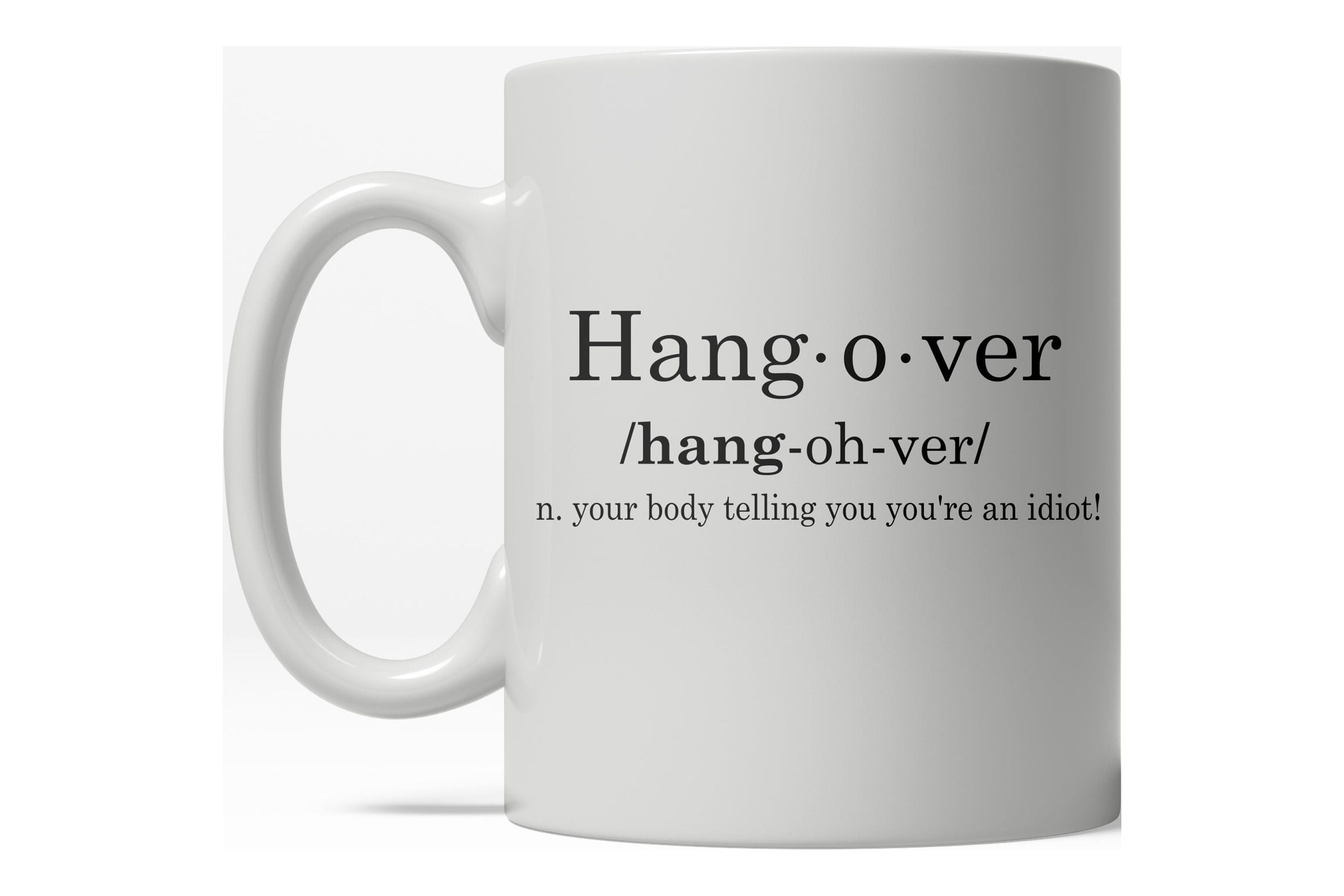 Hangover Definition Funny English Grammar Ceramic Coffee Drinking Mug ...