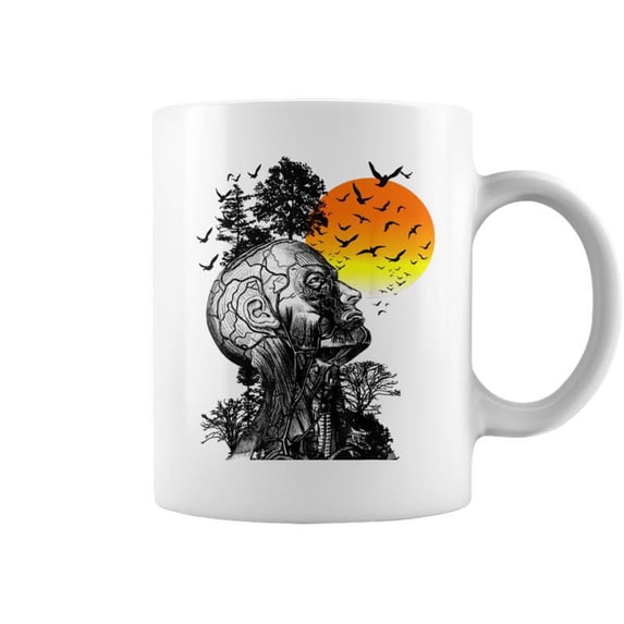 Hangover Human Tree Retro Artistic Sunset Coffee Mugs - Walmart.com