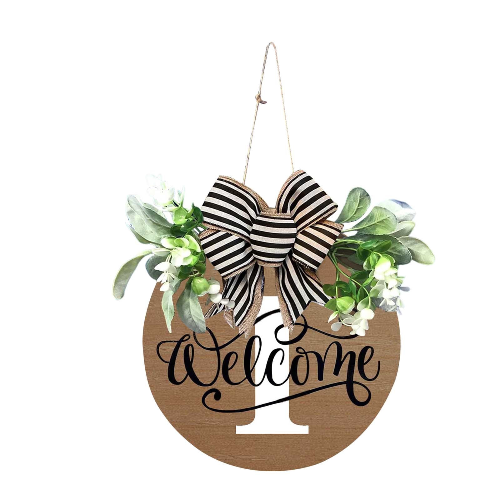 Hangs 2024 Last Name Year Round Front Door Wreath 26 Last Names ...
