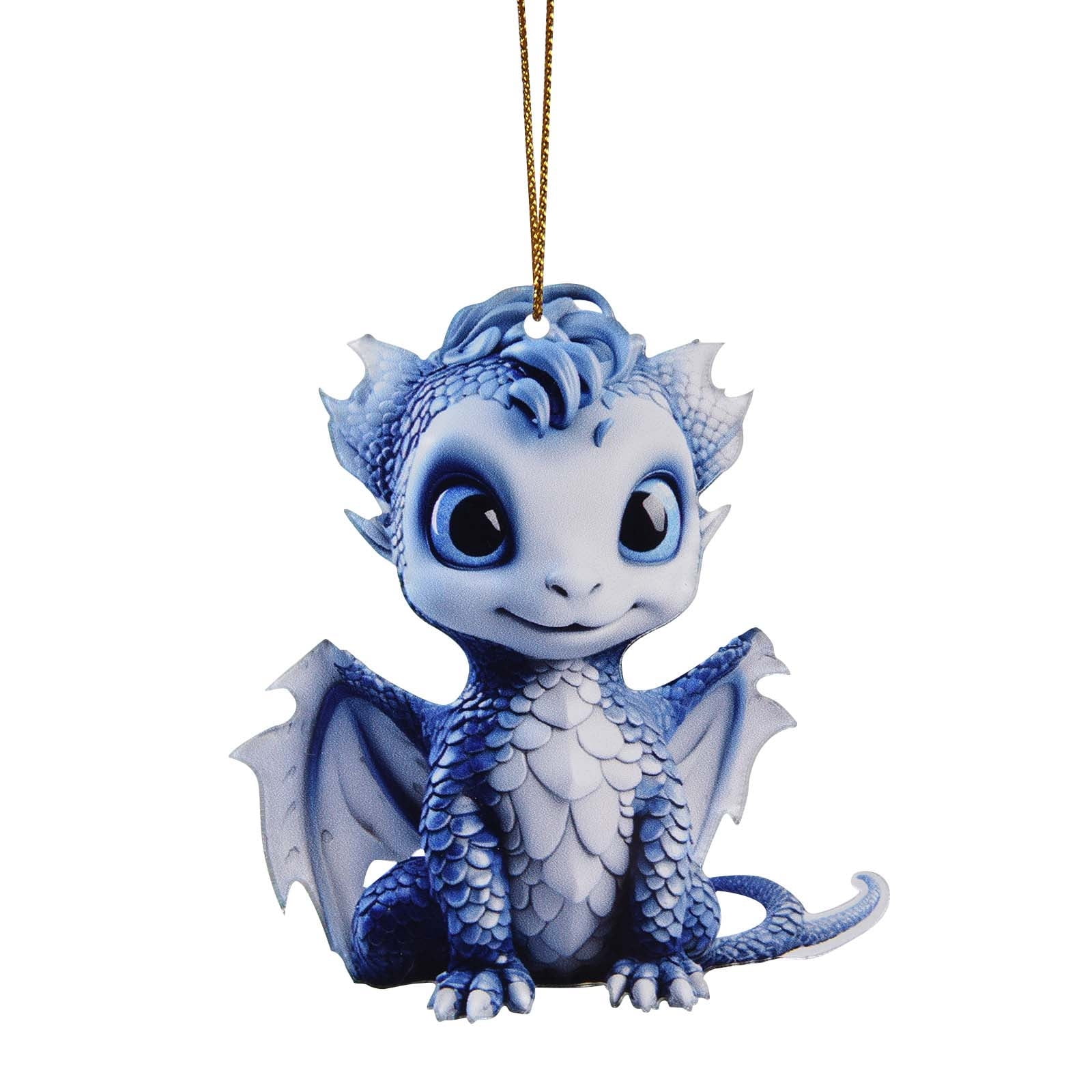 Hangs Blue And White Porcelain Color Dragon Baby Pendant Christmas Tree ...