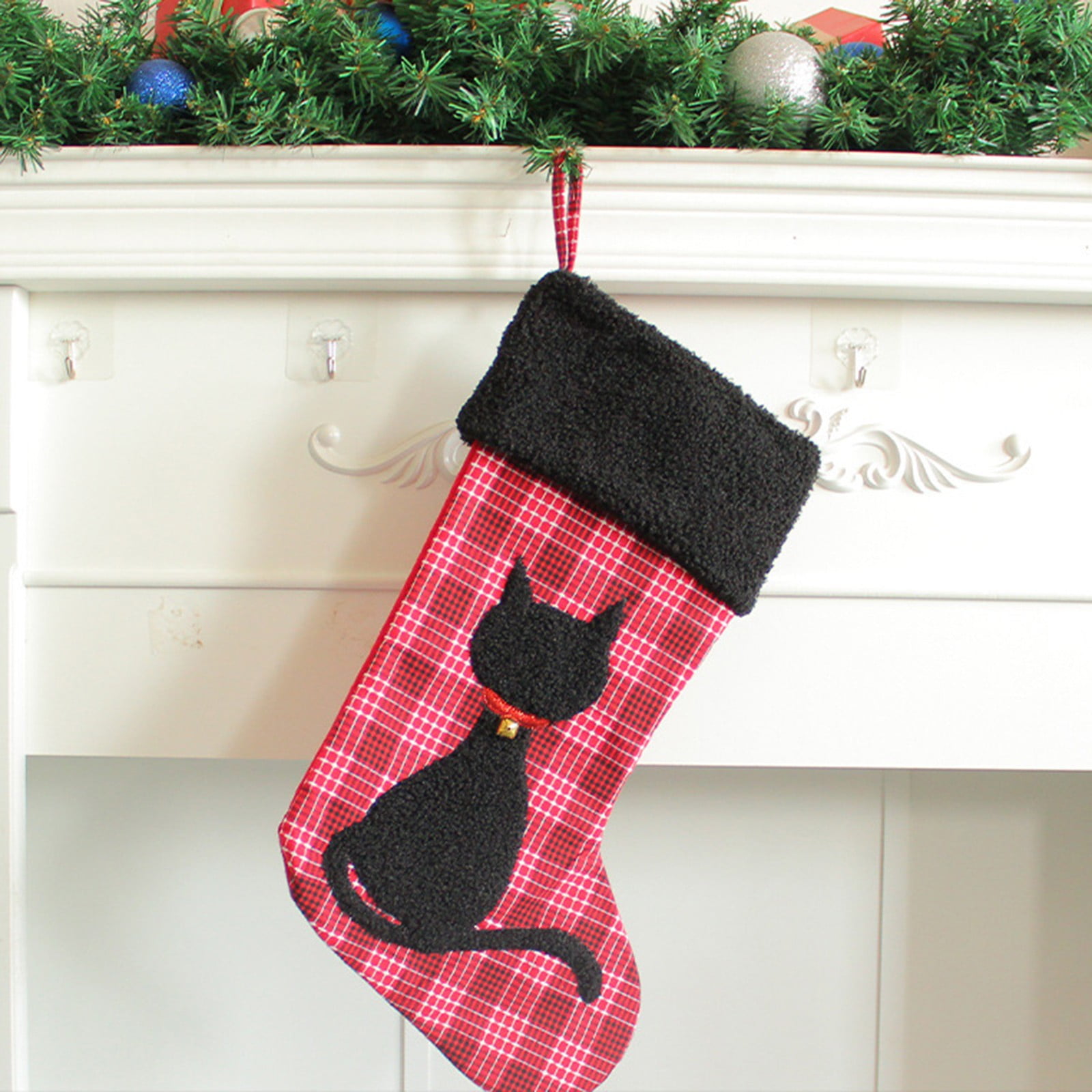 Hangs Candy Fireplace Stocking Christmas Home Decorations and Party ...