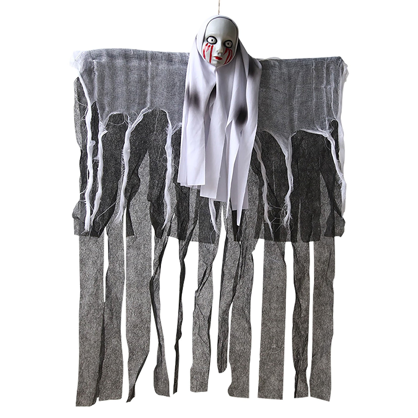 Hangs Creepy Cloth Door Pendant - Realistic Tattered Ghost Halloween ...