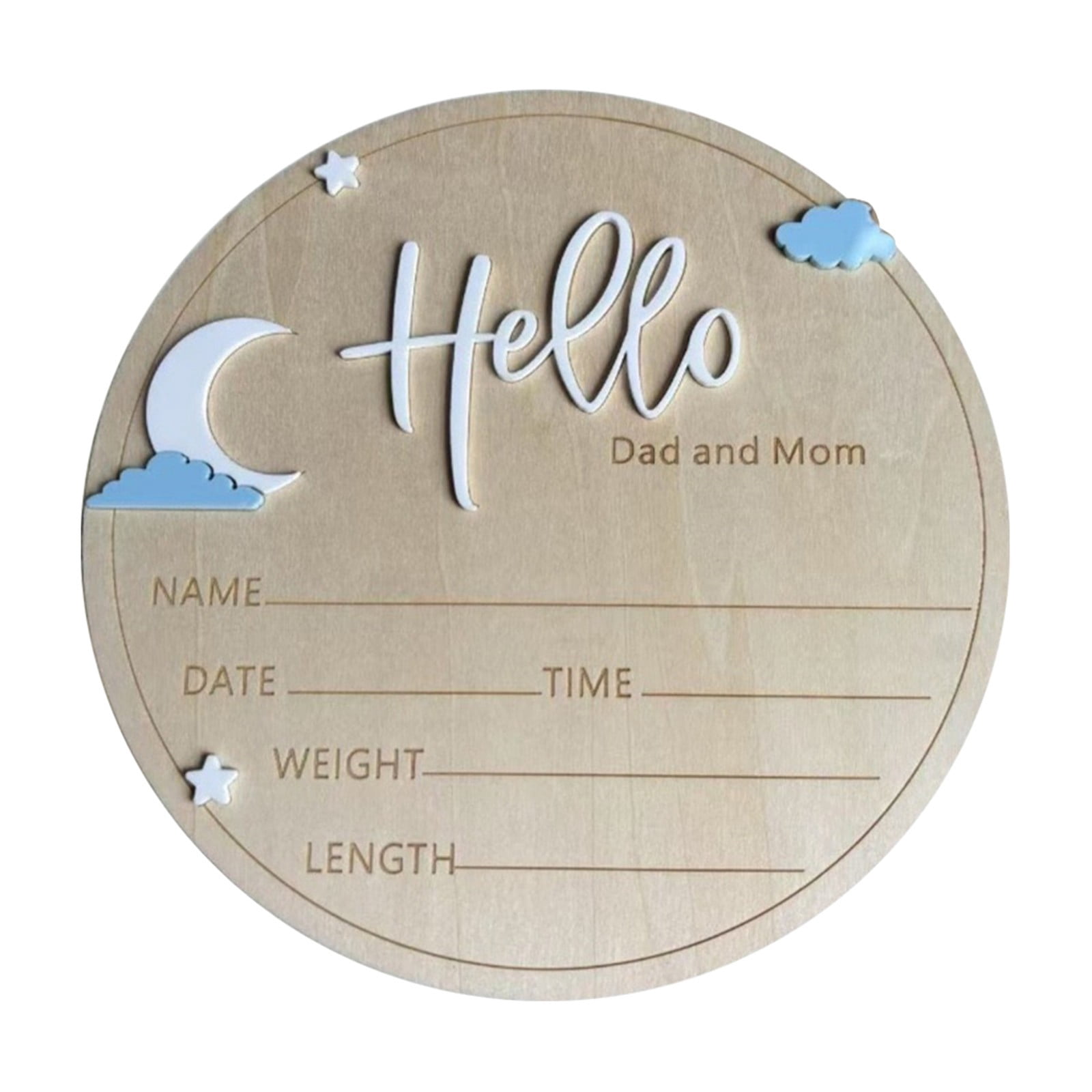 Hangs, Household Pendant, Dienrx " World" Wooden Birth Announcement ...