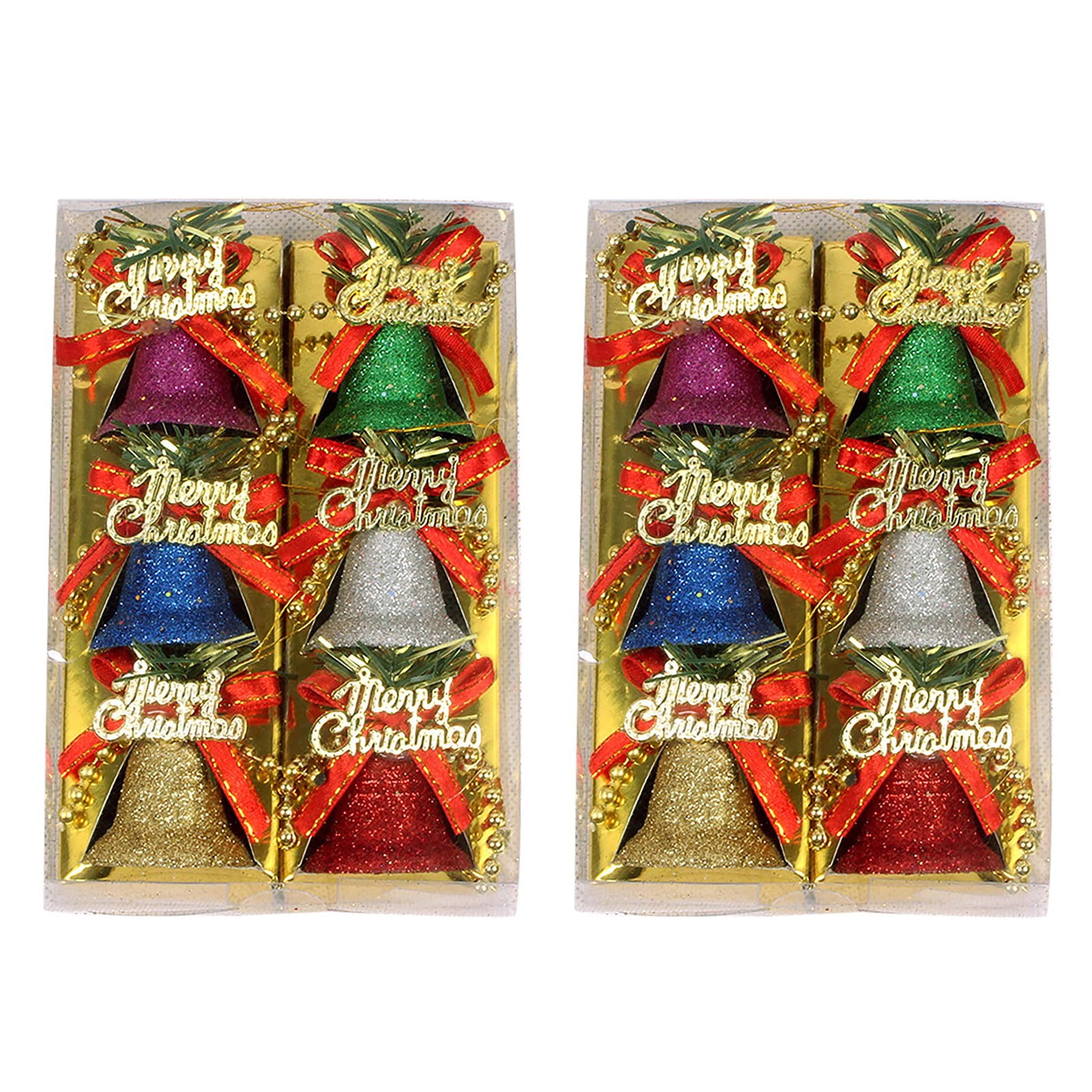 Hangs Tree Topper Christmas Ornaments Christmas Bell Ornaments Set For ...