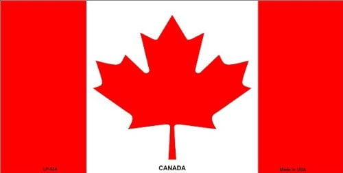Hangtime Canada Flag 6x12 License Plate - Walmart.com