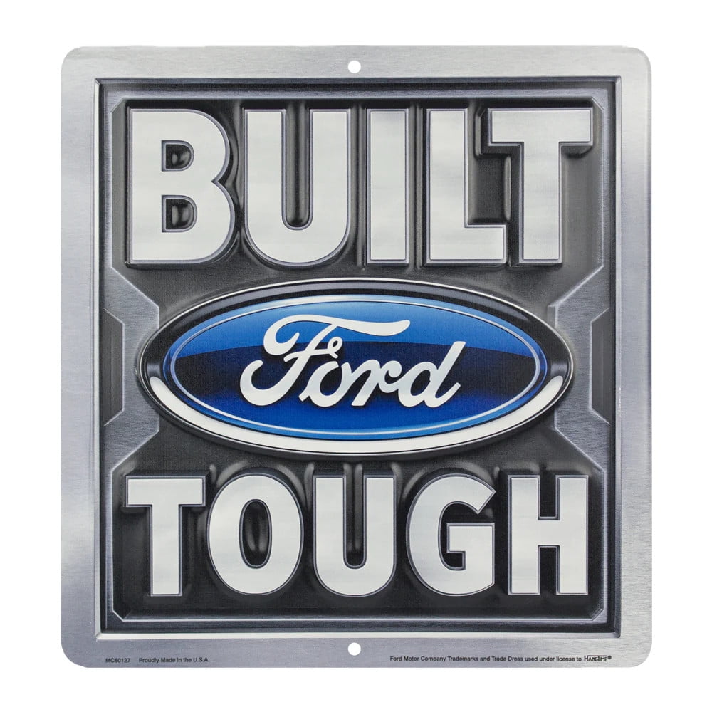 Hangtime Ford Built Tough 12x12 Sign - Walmart.com