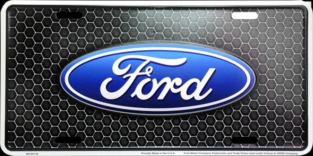 Hangtime Ford Honeycomb Background License Plate - Walmart.com