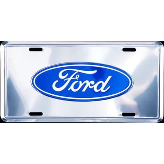 Hangtime Ford Logo in Blue 6x12 Super Stock License Plate - Walmart.com