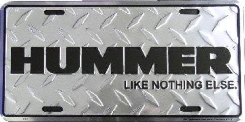 Hangtime HUMMER with Diamond Background 6x12 License Plate - Walmart.com