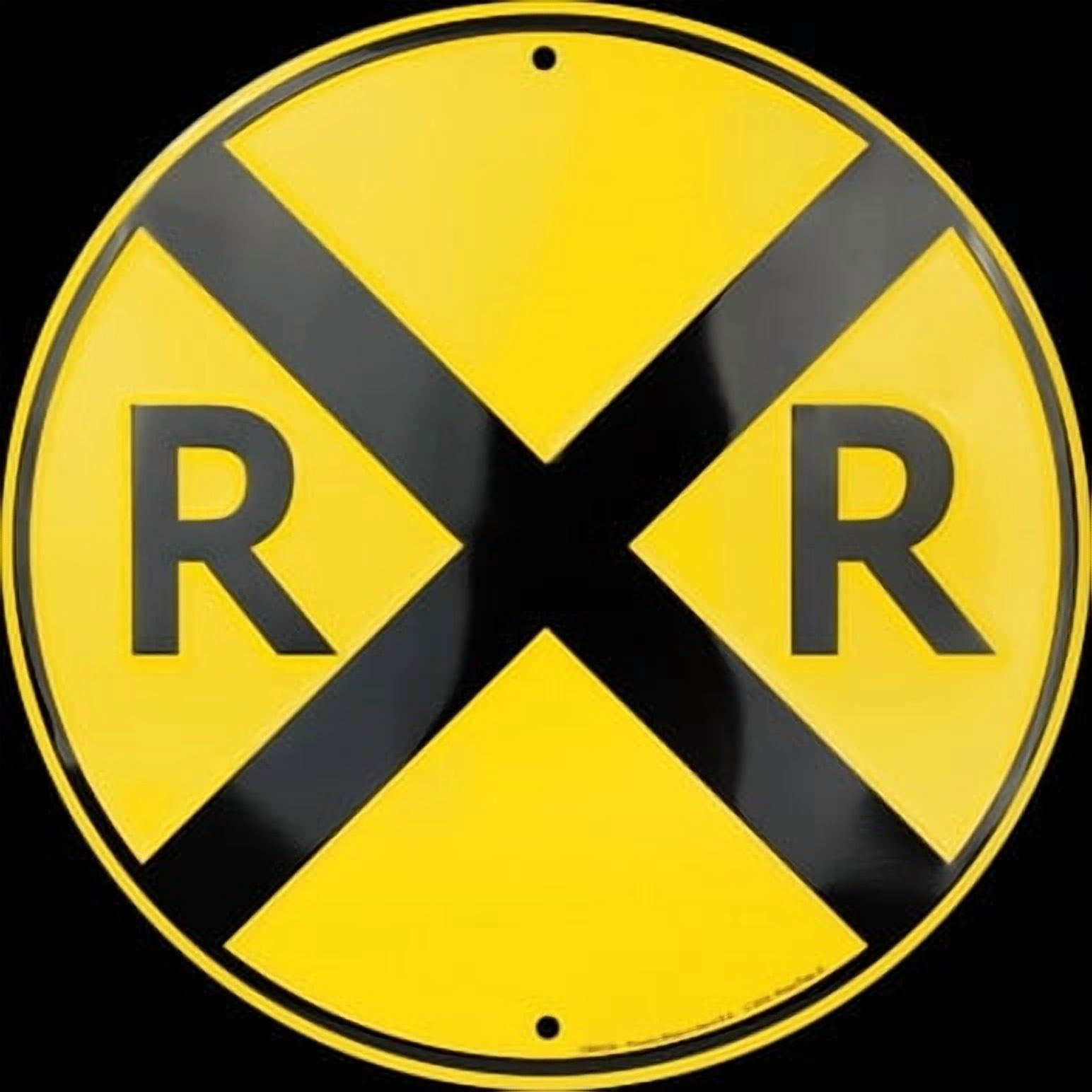 Hangtime Railroad Crossing round sign 12 inches in diameter - Walmart.com