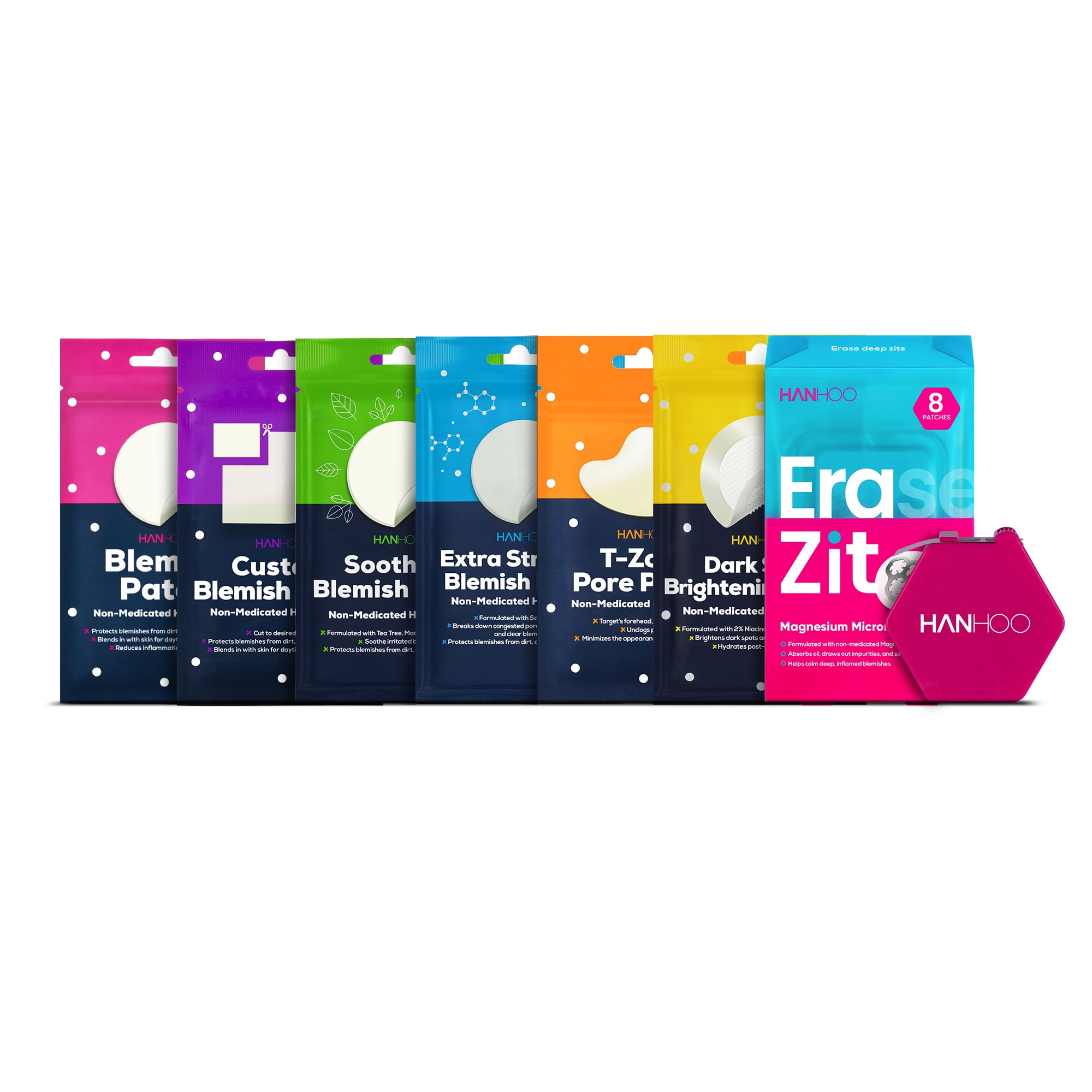 Hanhoo Blemish Patch Variety Bundle, Custom Invisible Hydrocolloid ...