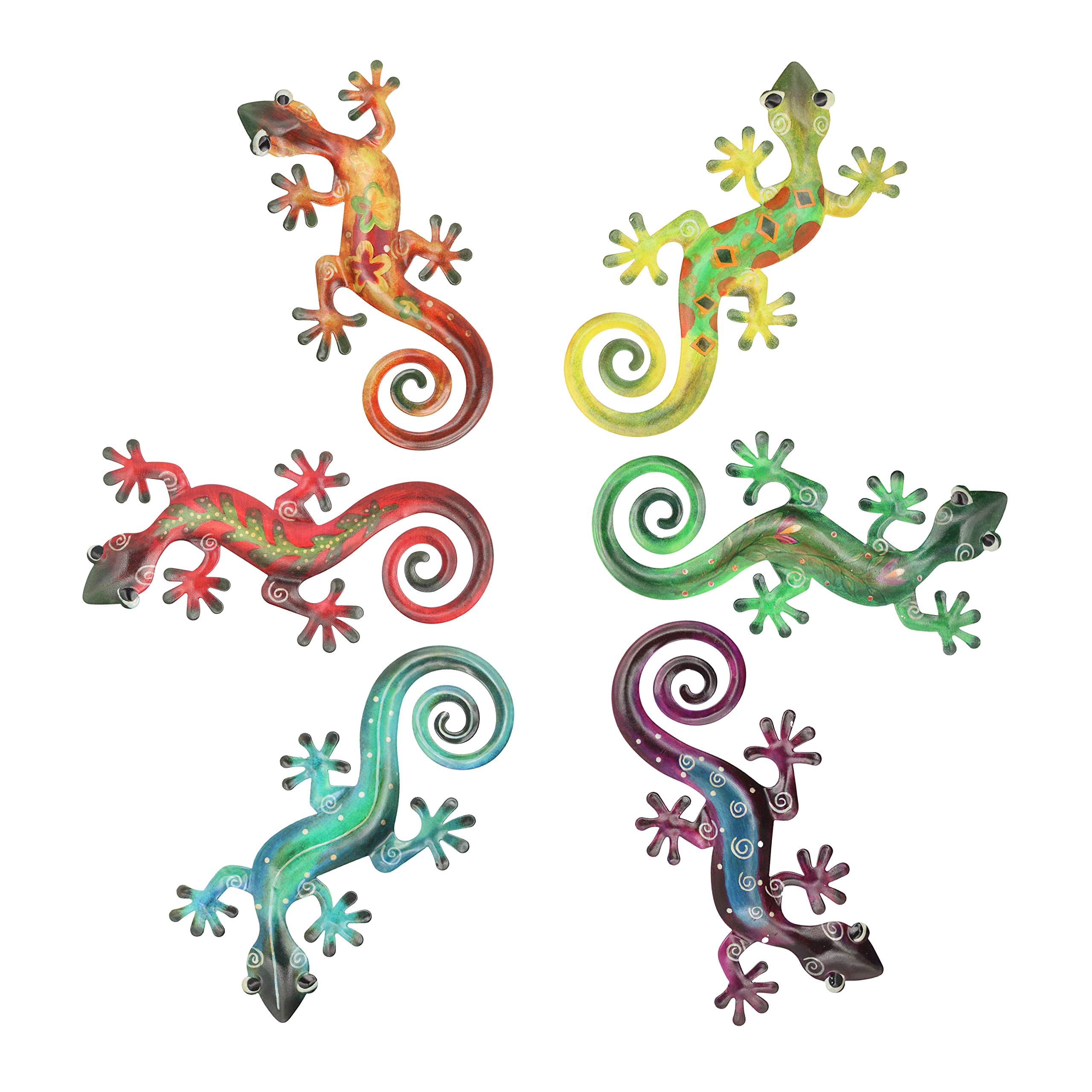 Hanizi Metal Gecko Wall JKF25 Decor Wall Sculpture Hanging Art Indoor ...