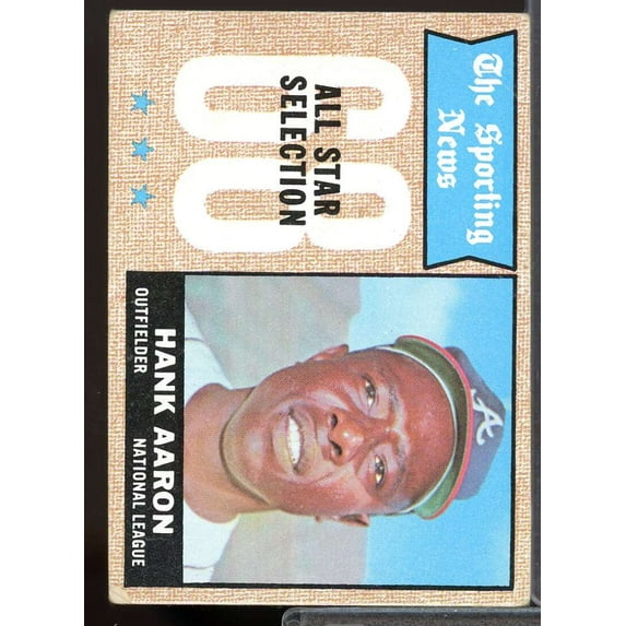 Hank Aaron AS Card 1968 Topps #370 - Walmart.com
