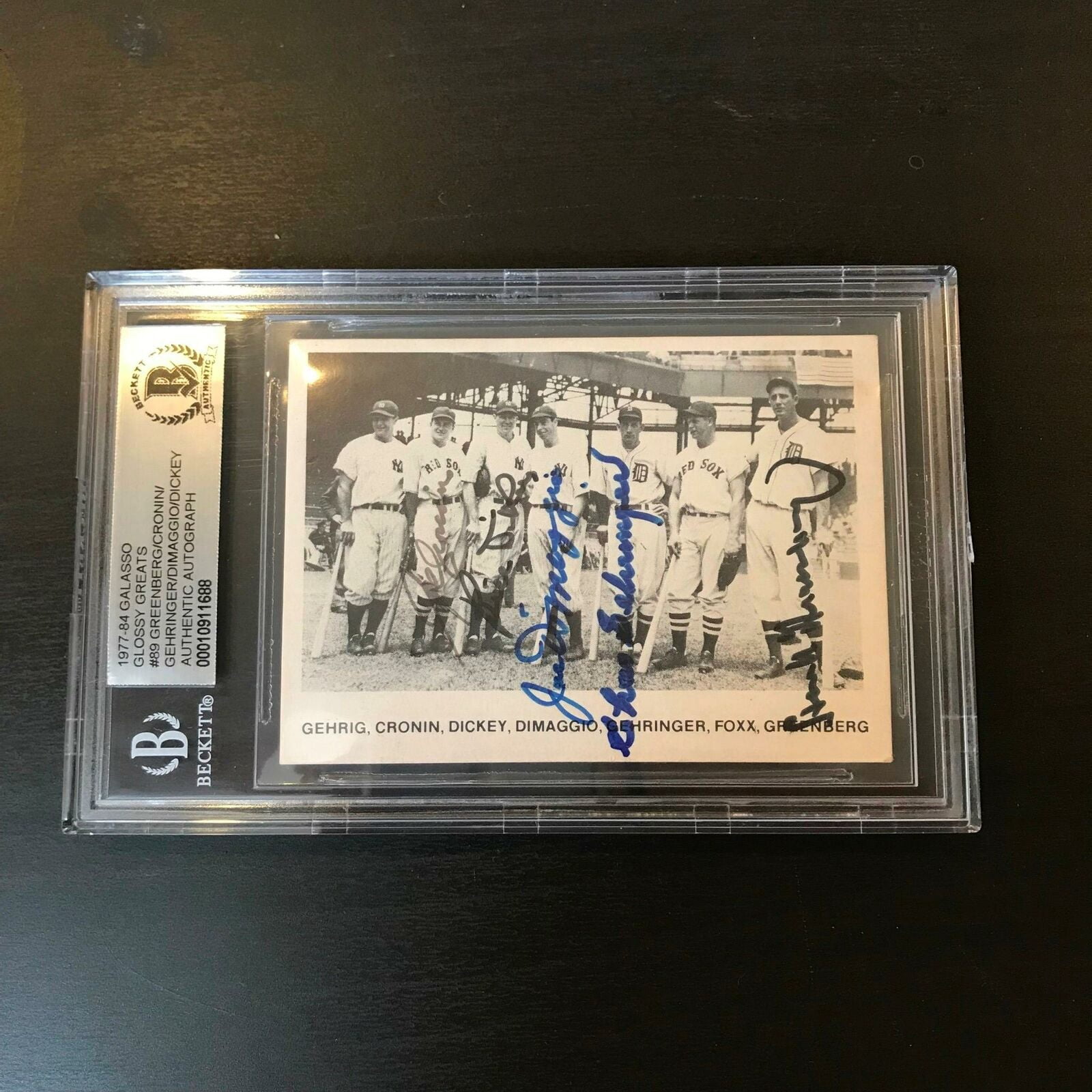 Hank Greenberg, Joe DiMaggio, Gehringer Signed 1930's All Star Game ...