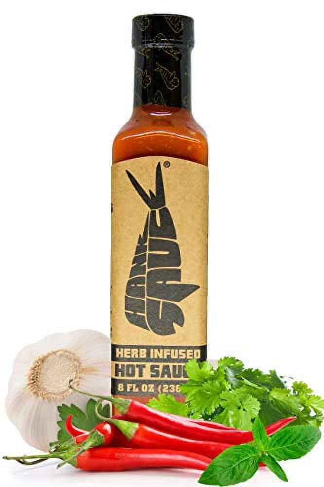 Hank Sauce Herb-Infused Hot Sauce - Versatile Hot Pepper Sauce with ...