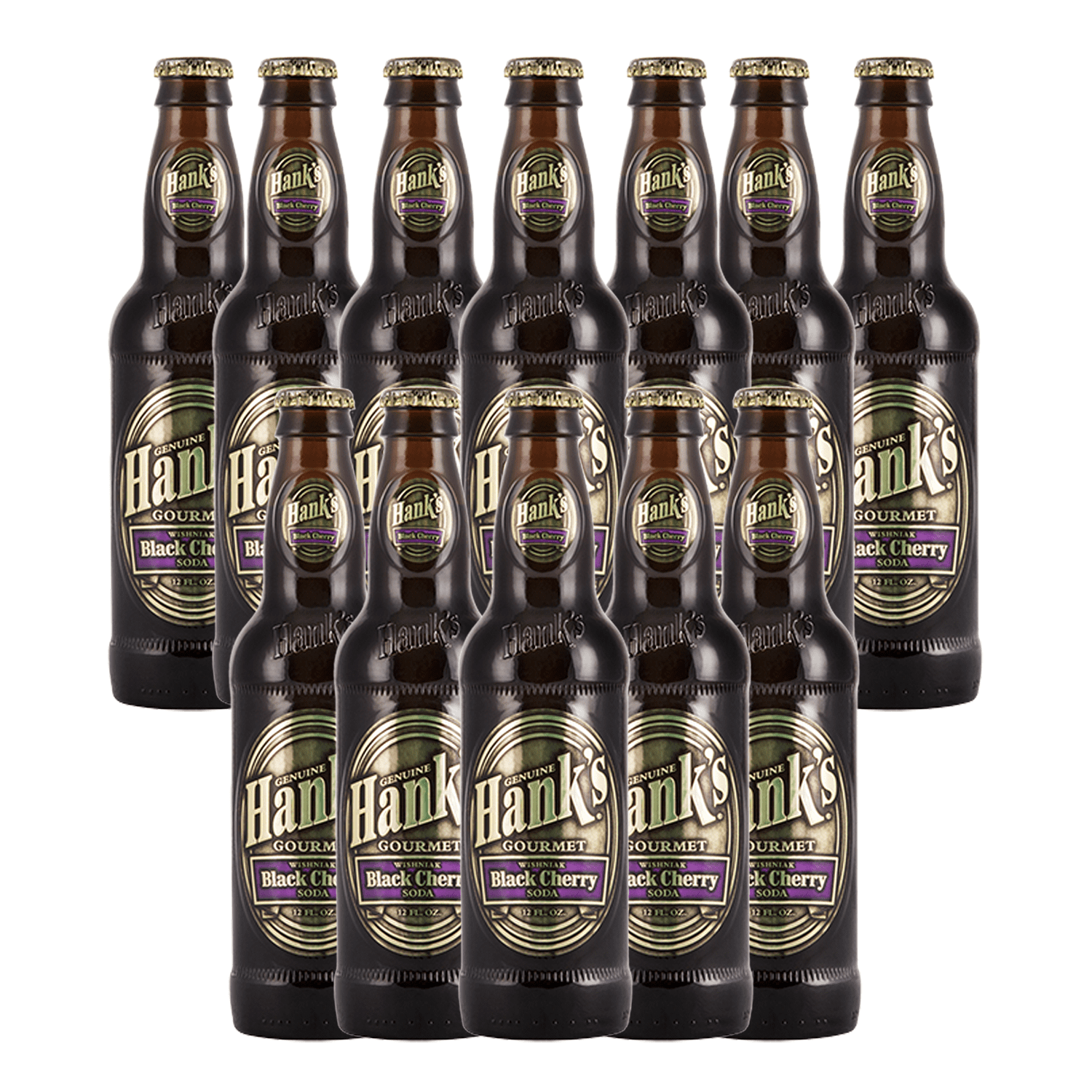Hank's Genuine Gourmet Black Cherry Soda, 12 fl oz Bottles – Premium ...