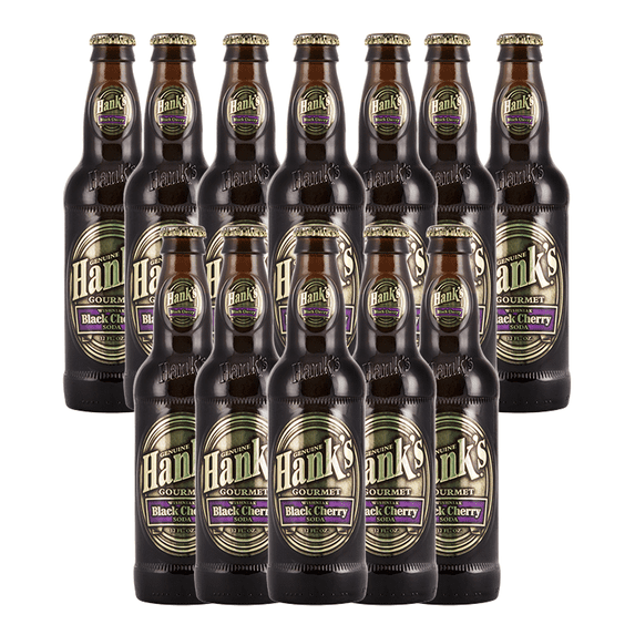 Hank's Genuine Gourmet Black Cherry Soda, 12 fl oz Bottles – Premium ...