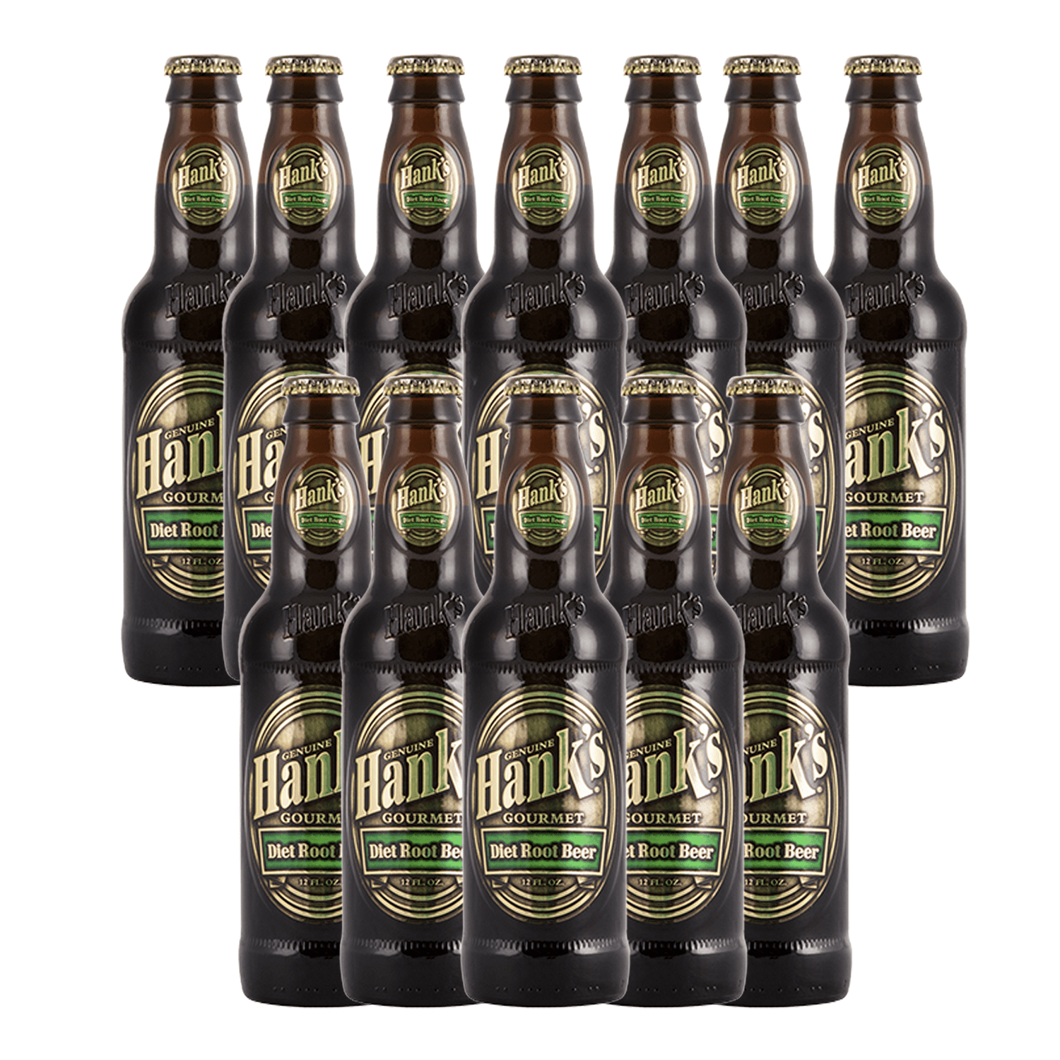 Hank's Genuine Gourmet Diet Root Beer, 12 fl oz Bottles – Premium Craft ...