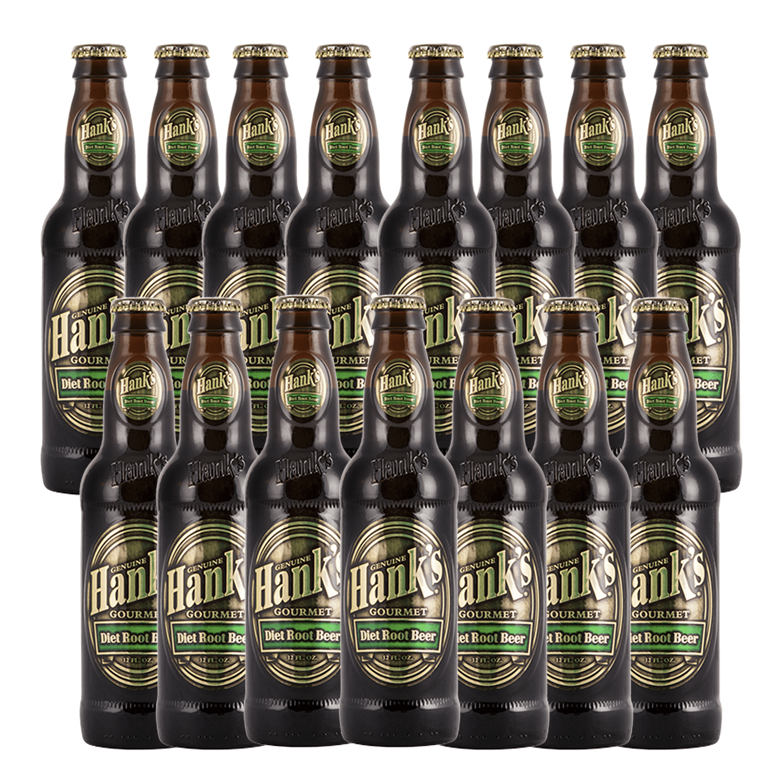 Hank's Genuine Gourmet Diet Root Beer, 12 fl oz Bottles – Premium Craft ...