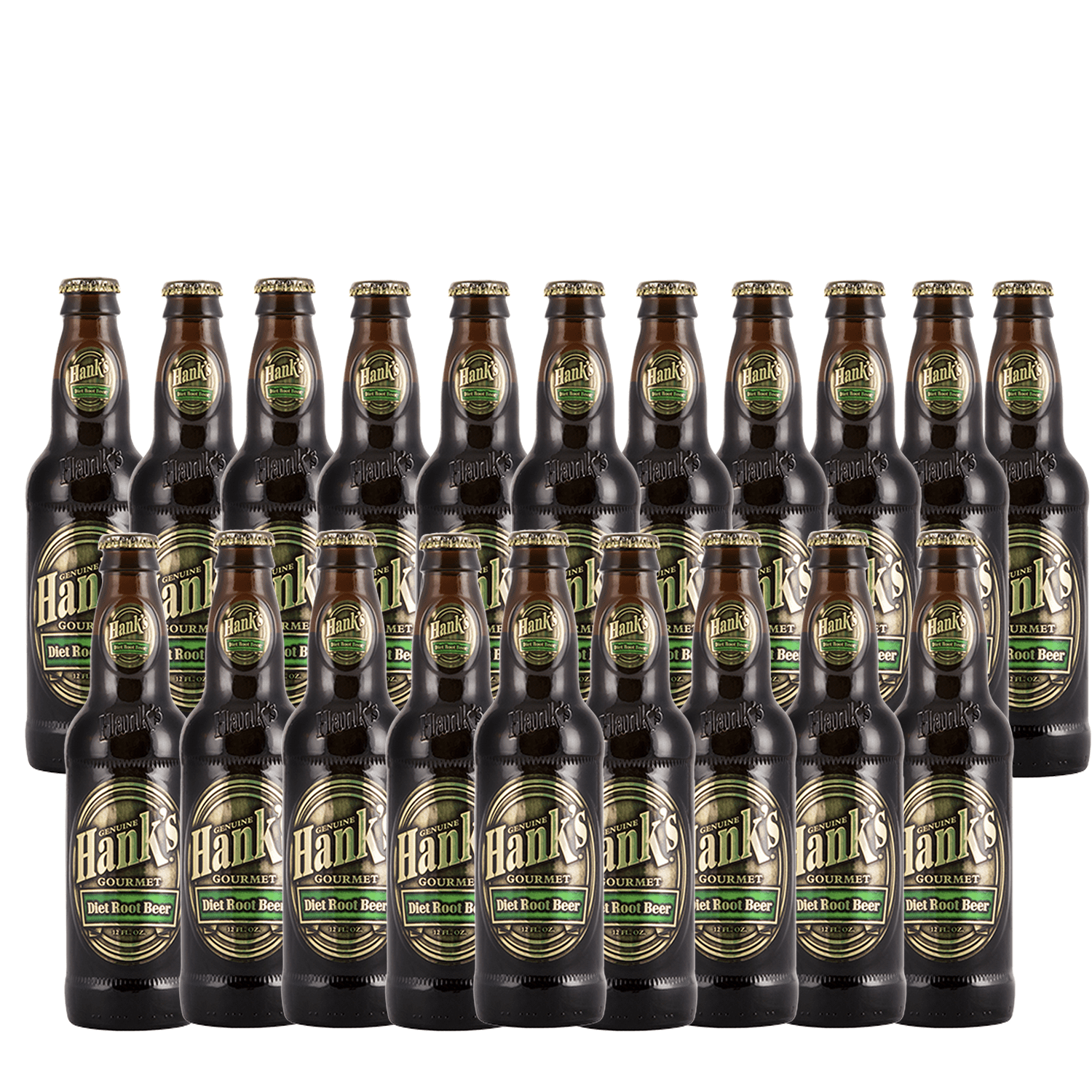 Hank's Genuine Gourmet Diet Root Beer, 12 fl oz Bottles – Premium Craft ...