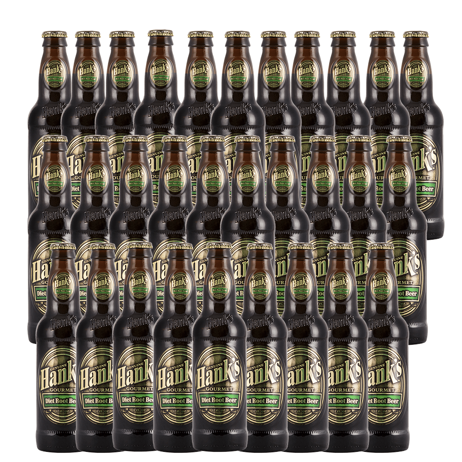 Hank's Genuine Gourmet Diet Root Beer, 12 fl oz Bottles – Premium Craft ...