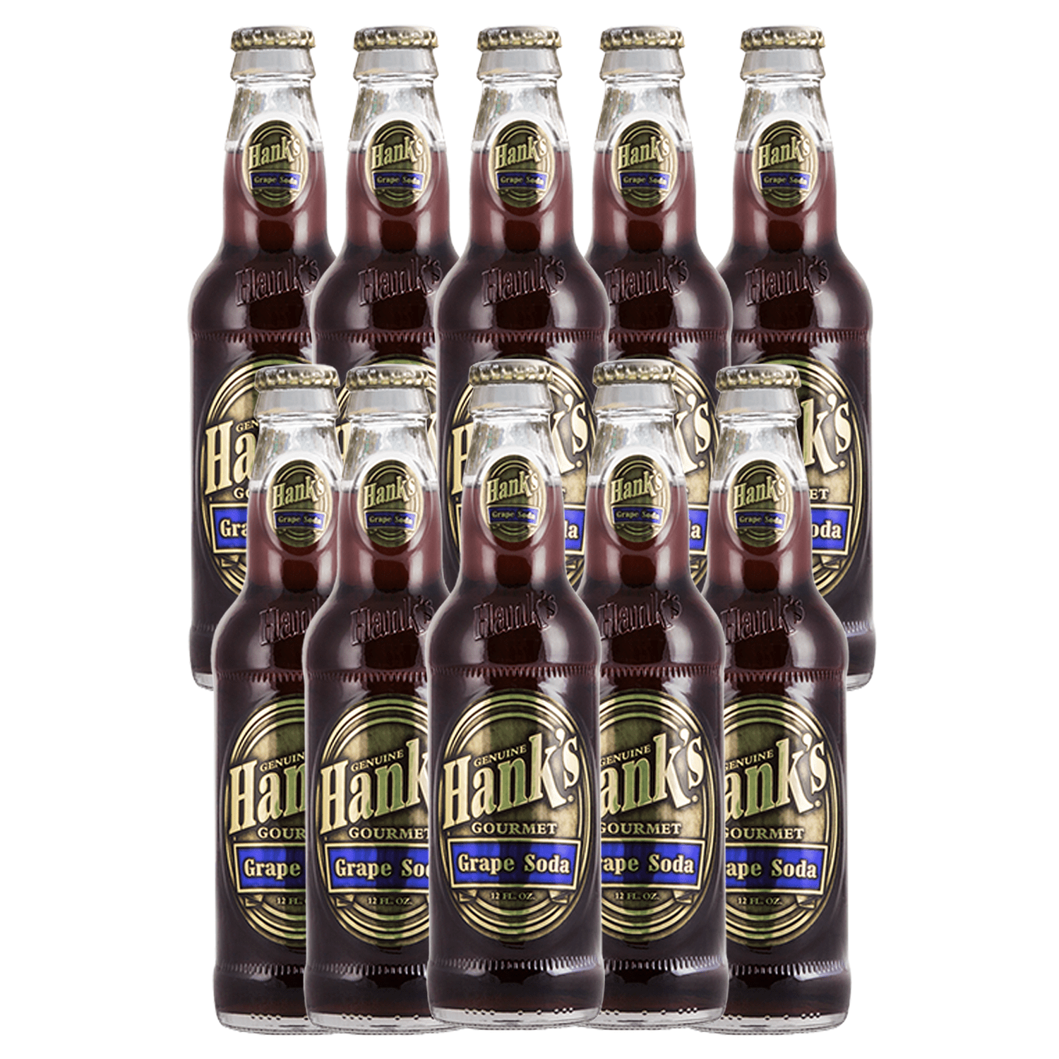 Hank's Genuine Gourmet Grape Soda, 12 fl oz Bottles – Premium Craft ...
