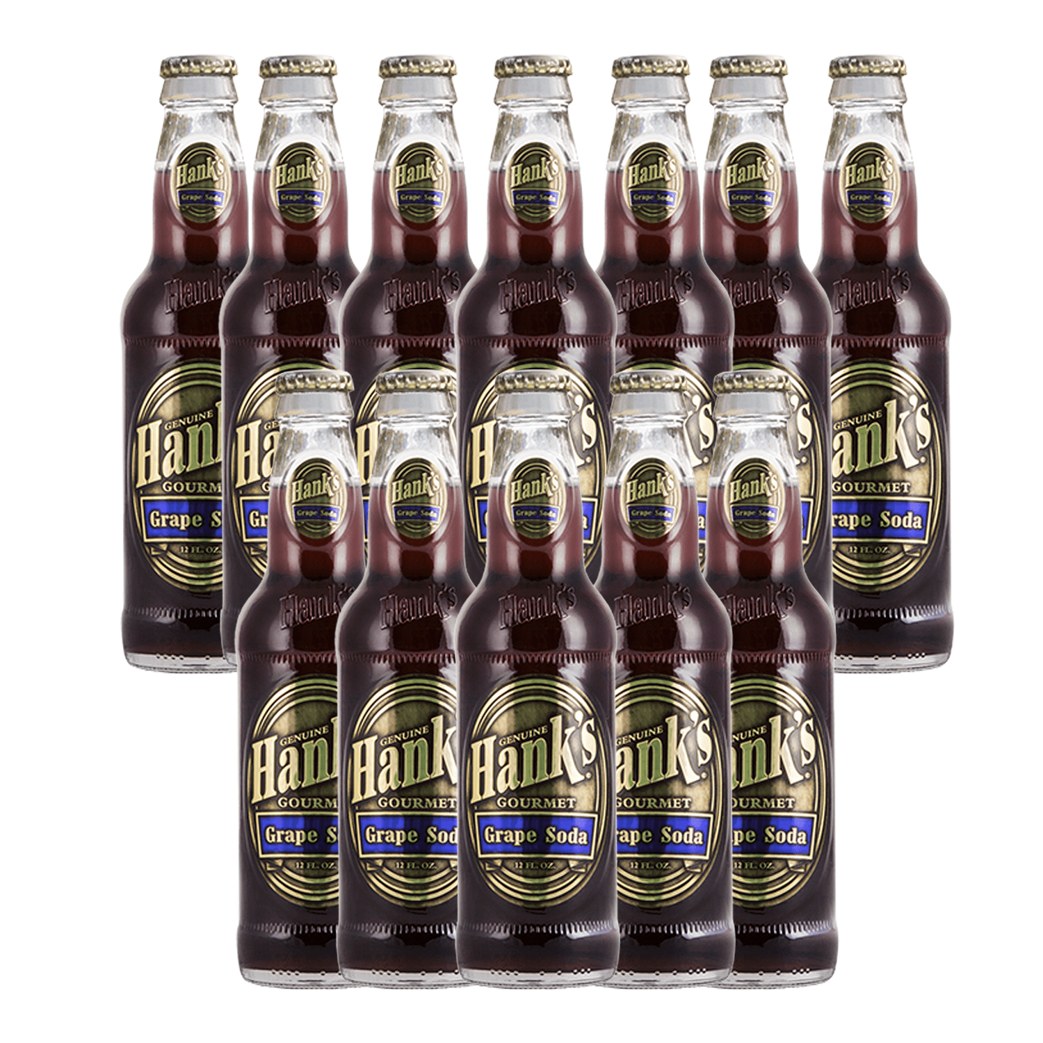Hank's Genuine Gourmet Grape Soda, 12 fl oz Bottles – Premium Craft ...
