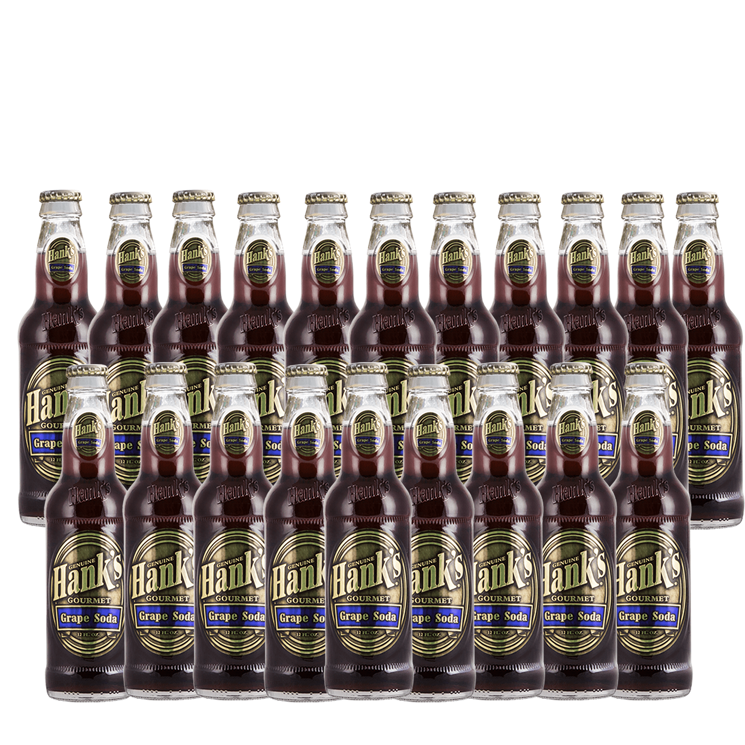 Hank's Genuine Gourmet Grape Soda, 12 fl oz Bottles – Premium Craft ...