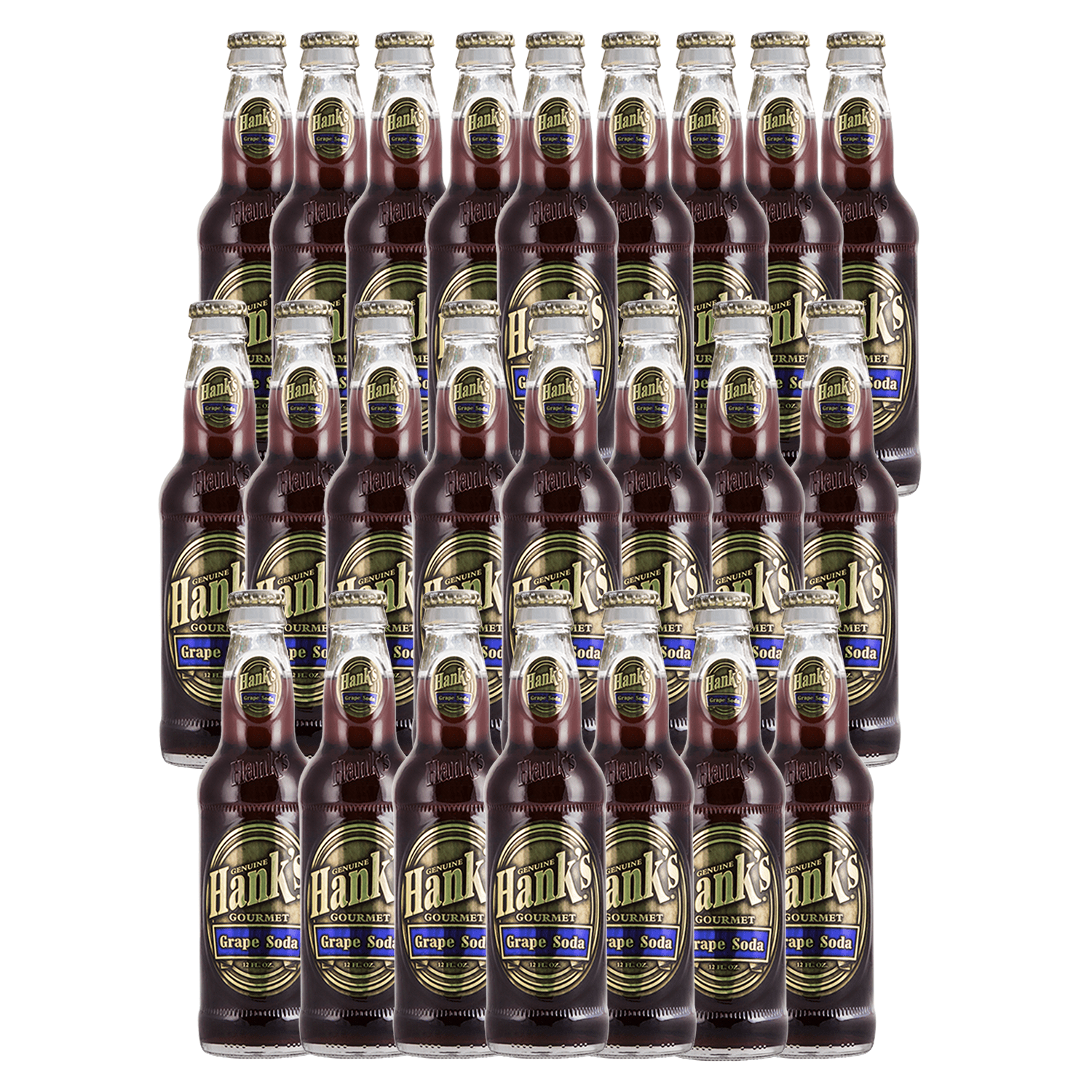 Hank's Genuine Gourmet Grape Soda, 12 fl oz Bottles – Premium Craft ...