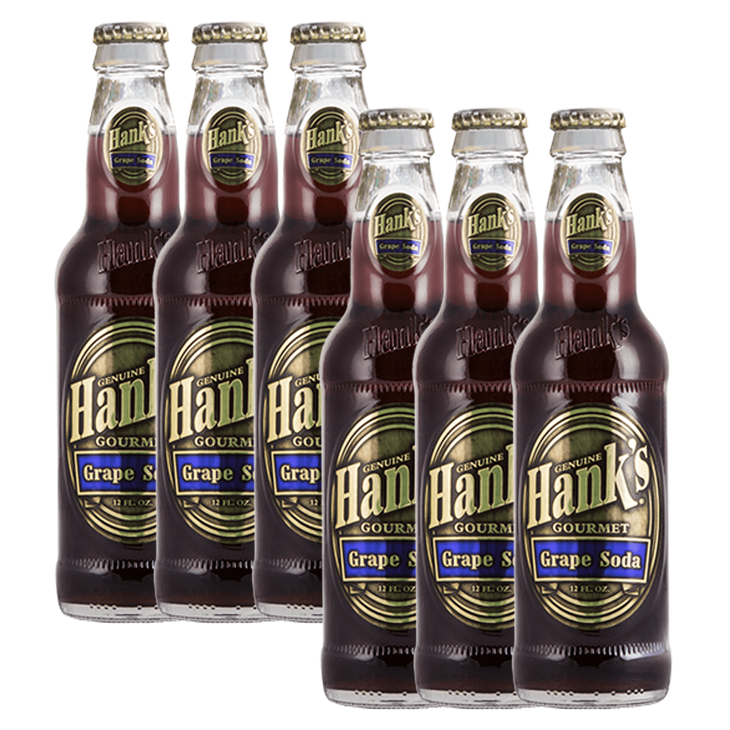 Hank's Genuine Gourmet Grape Soda, 12 fl oz Bottles – Premium Craft ...
