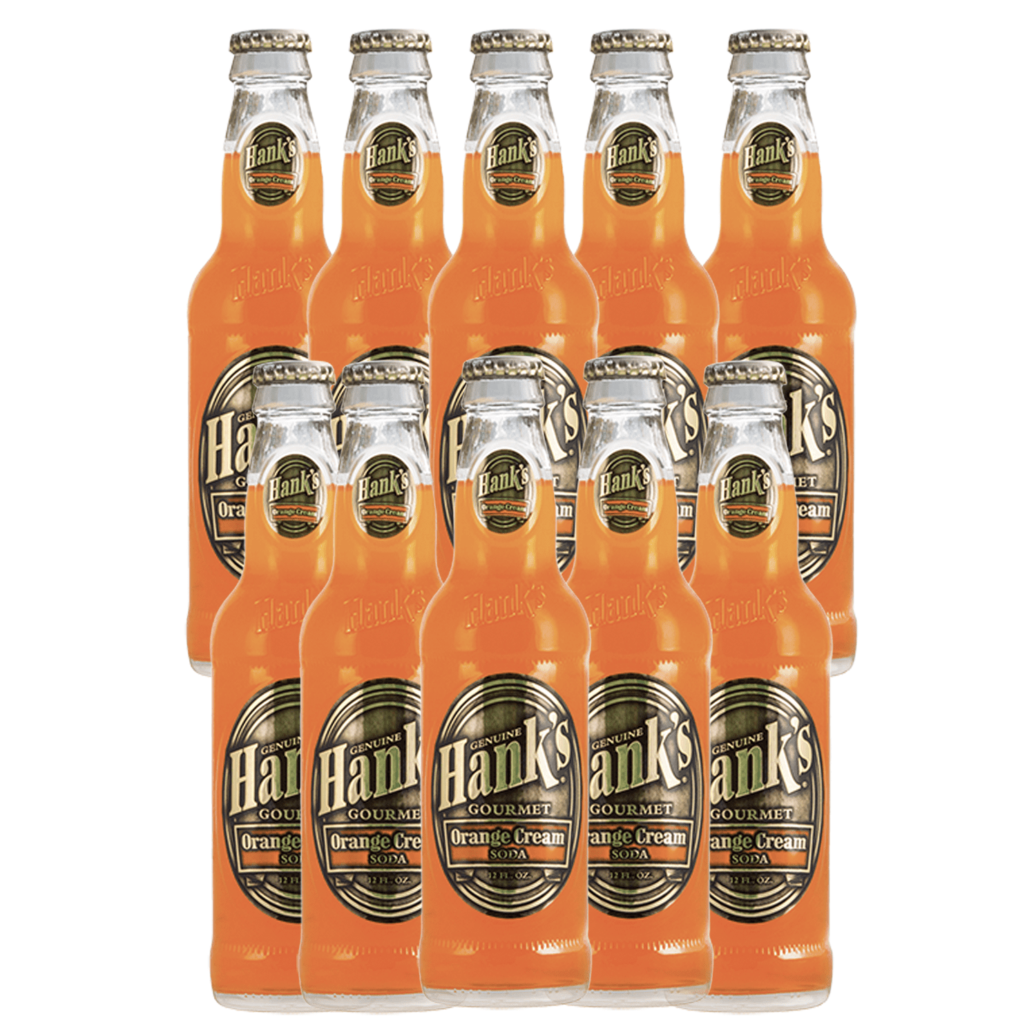 Hank's Genuine Gourmet Orange Cream Soda, 12 fl oz Bottles – Premium ...