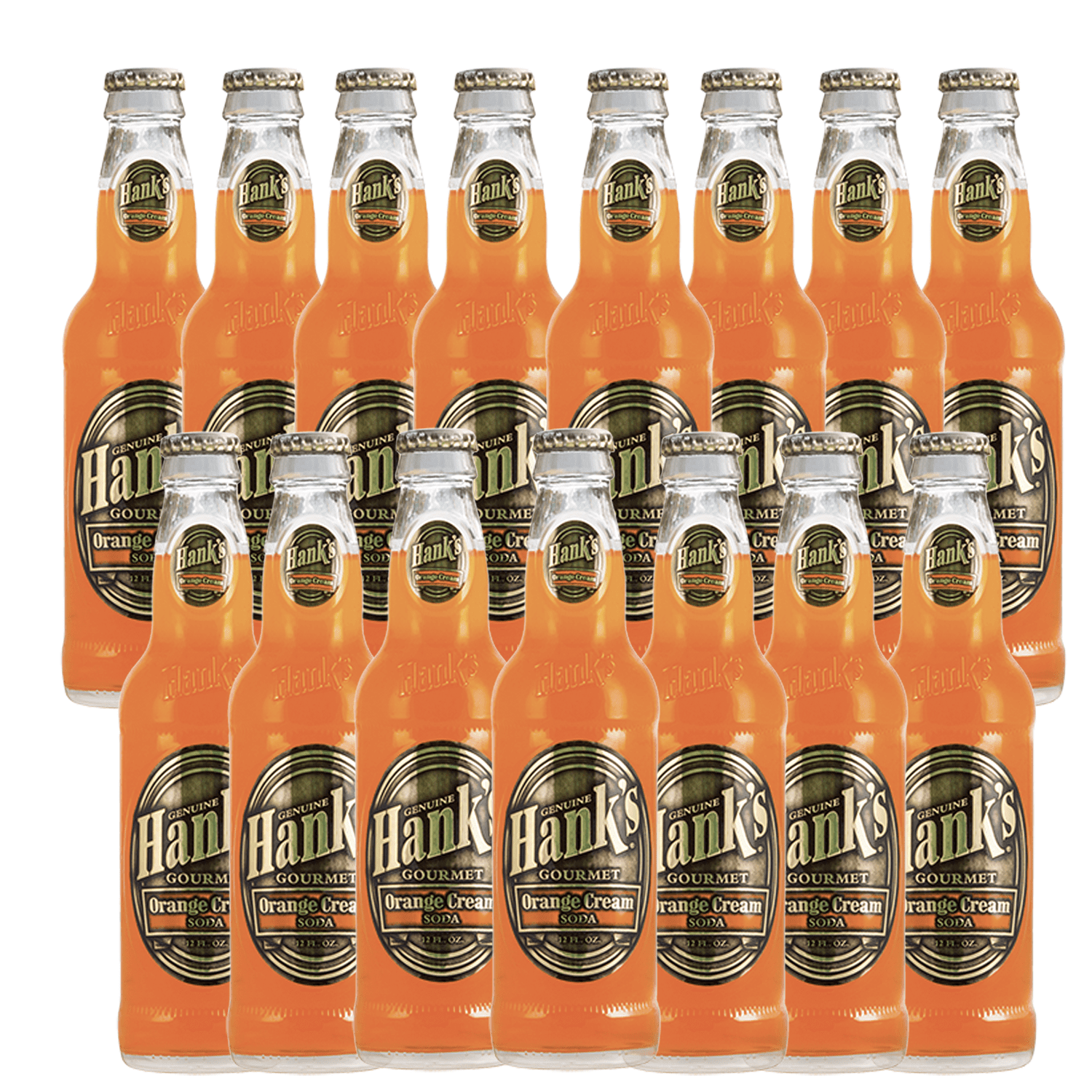 Hank's Genuine Gourmet Orange Cream Soda, 12 fl oz Bottles – Premium ...