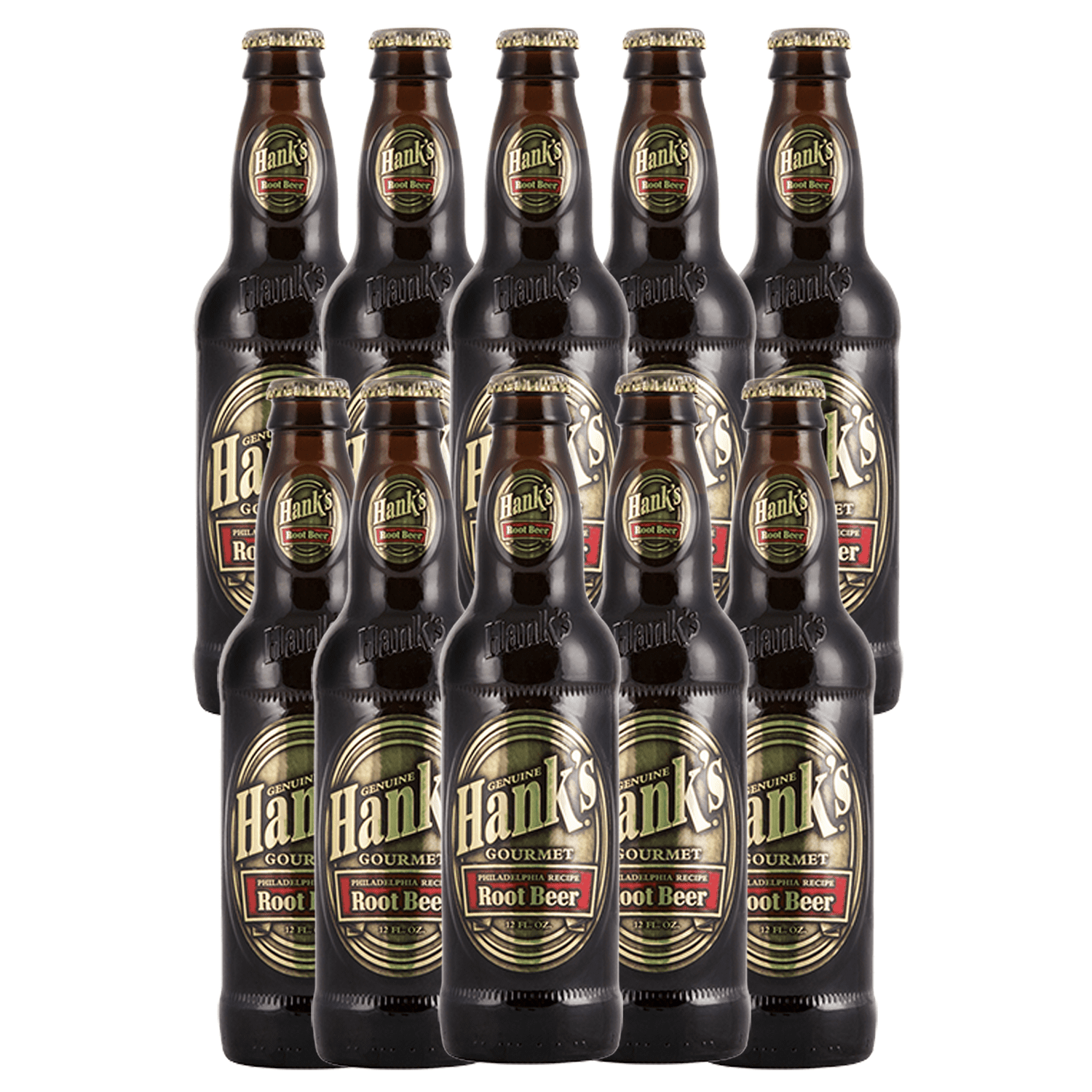 Hank's Genuine Gourmet Root Beer, 12 fl oz Bottles – Premium Craft Soda ...