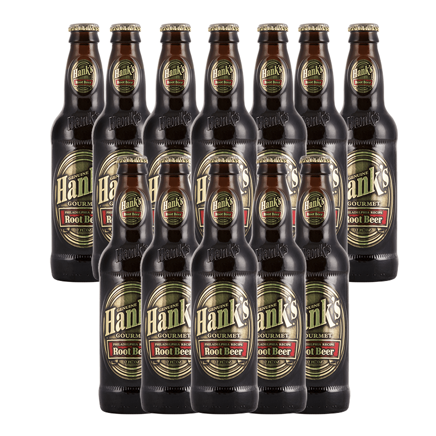Hank's Genuine Gourmet Root Beer, 12 fl oz Bottles – Premium Craft Soda ...
