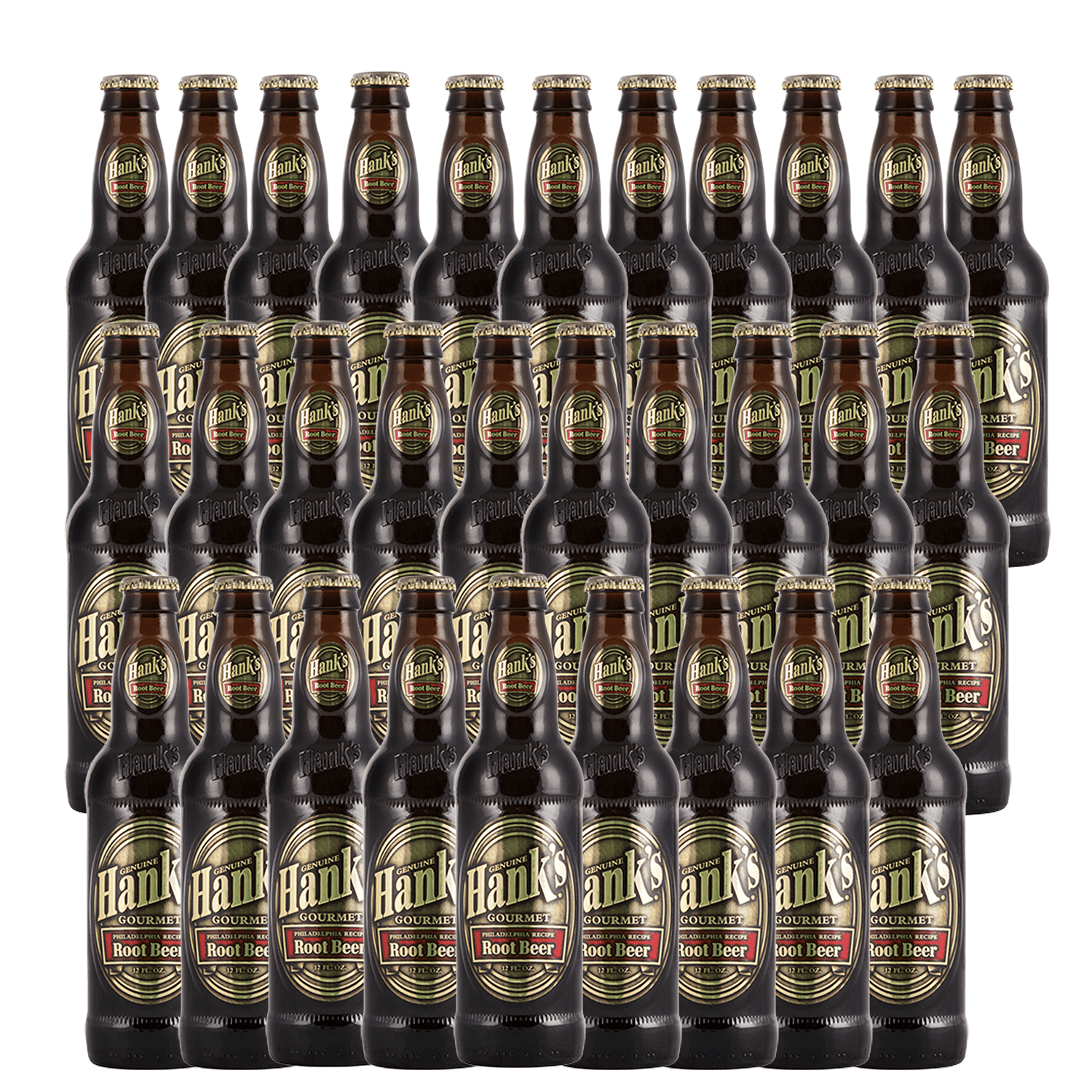 Hank's Genuine Gourmet Root Beer, 12 fl oz Bottles – Premium Craft Soda ...