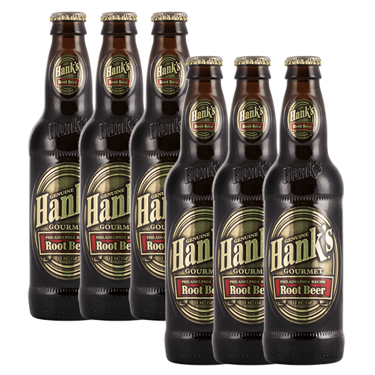 Hank's Genuine Gourmet Root Beer, 12 fl oz Bottles – Premium Craft Soda ...