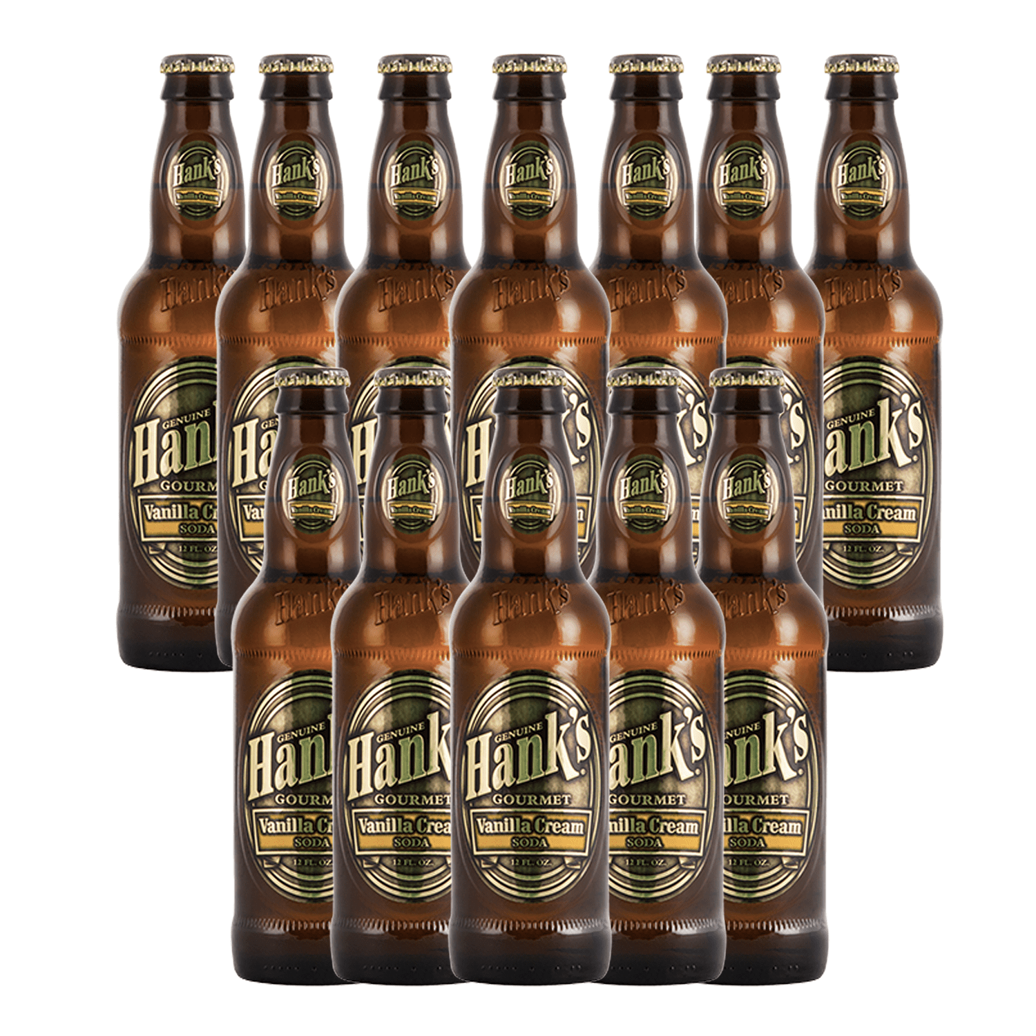Hank's Genuine Gourmet Vanilla Cream Soda, 12 fl oz Bottles – Premium ...