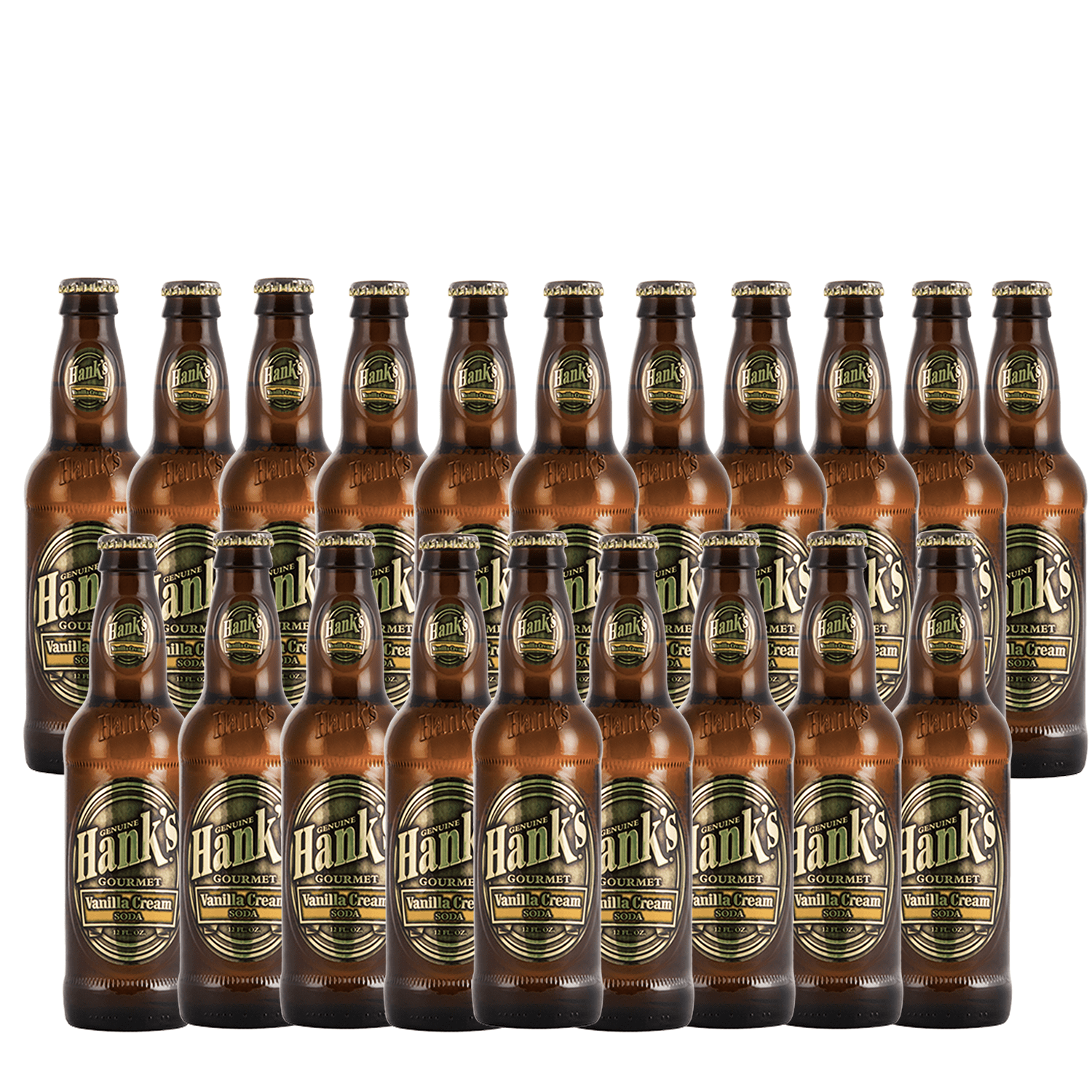 Hank's Genuine Gourmet Vanilla Cream Soda, 12 fl oz Bottles – Premium ...