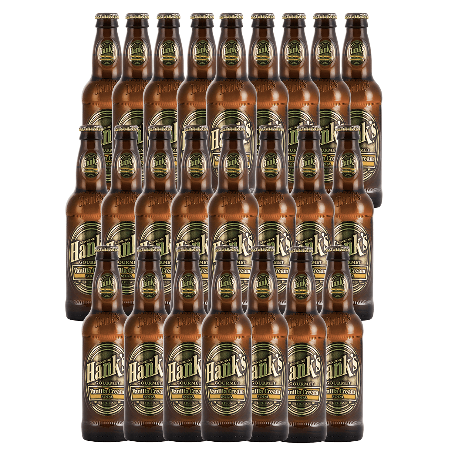 Hank's Genuine Gourmet Vanilla Cream Soda, 12 fl oz Bottles – Premium ...