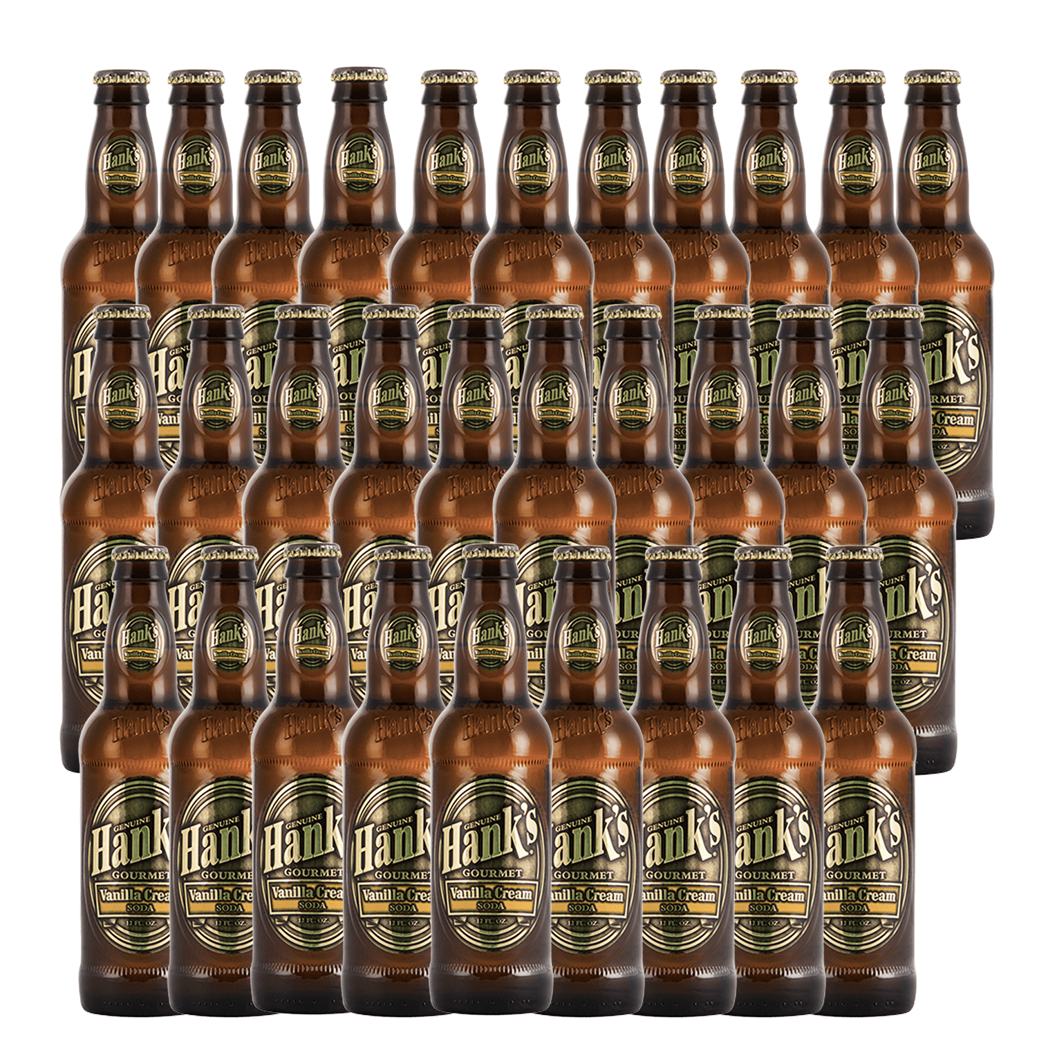 Hank's Genuine Gourmet Vanilla Cream Soda, 12 fl oz Bottles – Premium ...