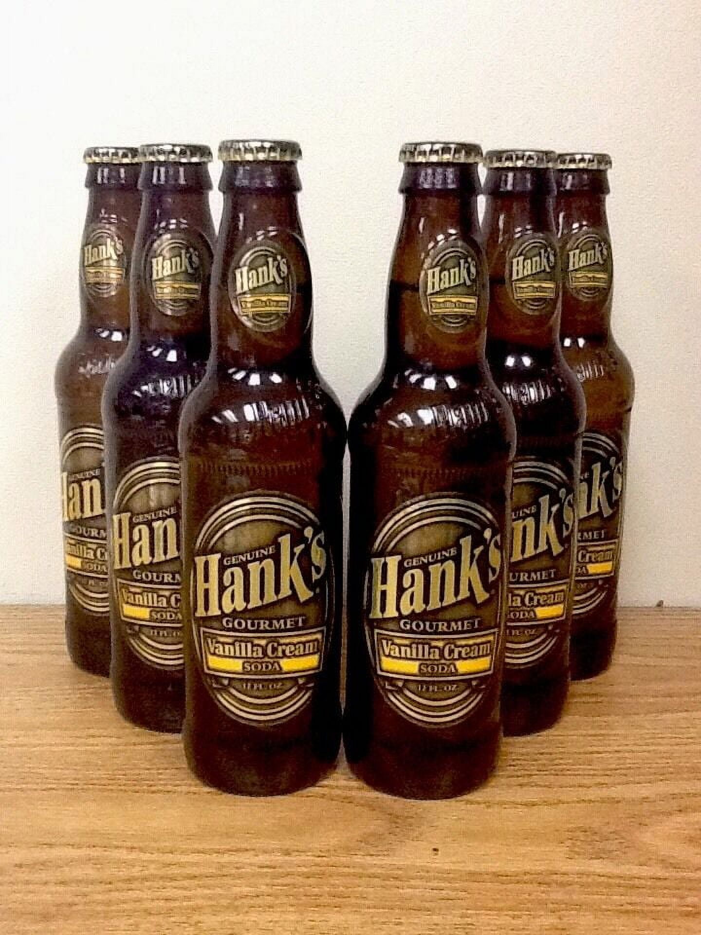 Hank's Gourmet Vanilla Cream - 12 Pack - Glass Bottle Soda Pop ...
