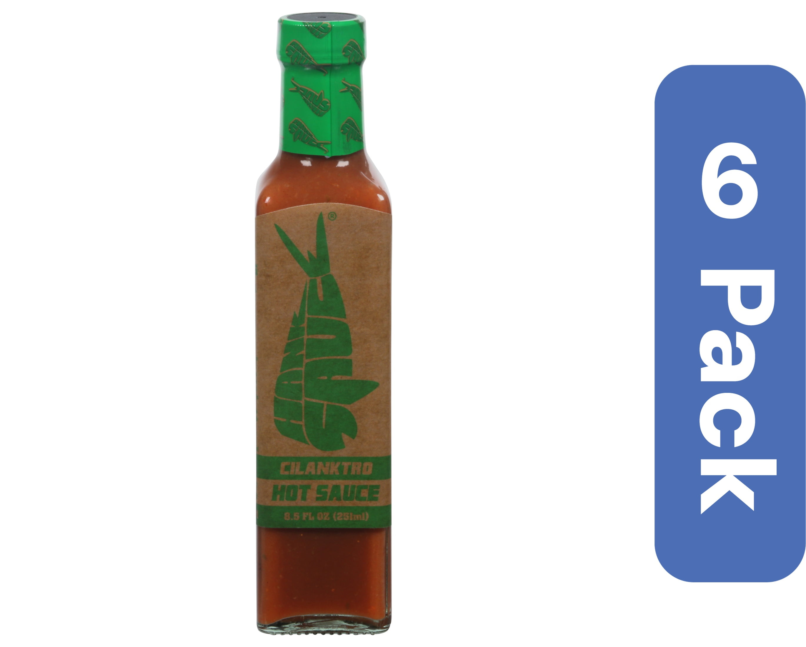 Hank's Sauce Cilantro Hot Sauce 8.5 fl oz (Pack Of 6) - Walmart.com