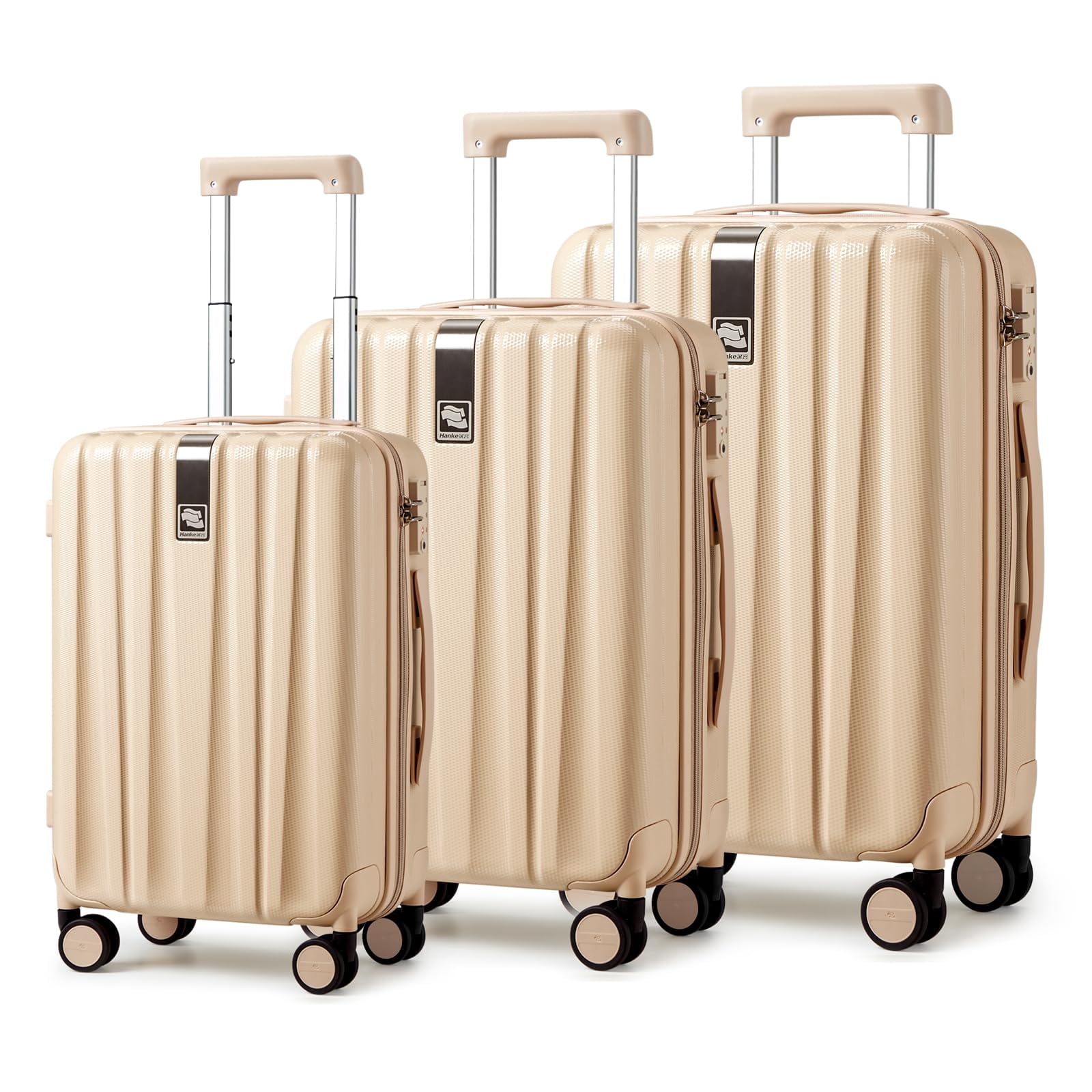 Hanke 20/24/29 Inch Carry On Luggage Sets 3 Piece Hard Shell Suitcases ...