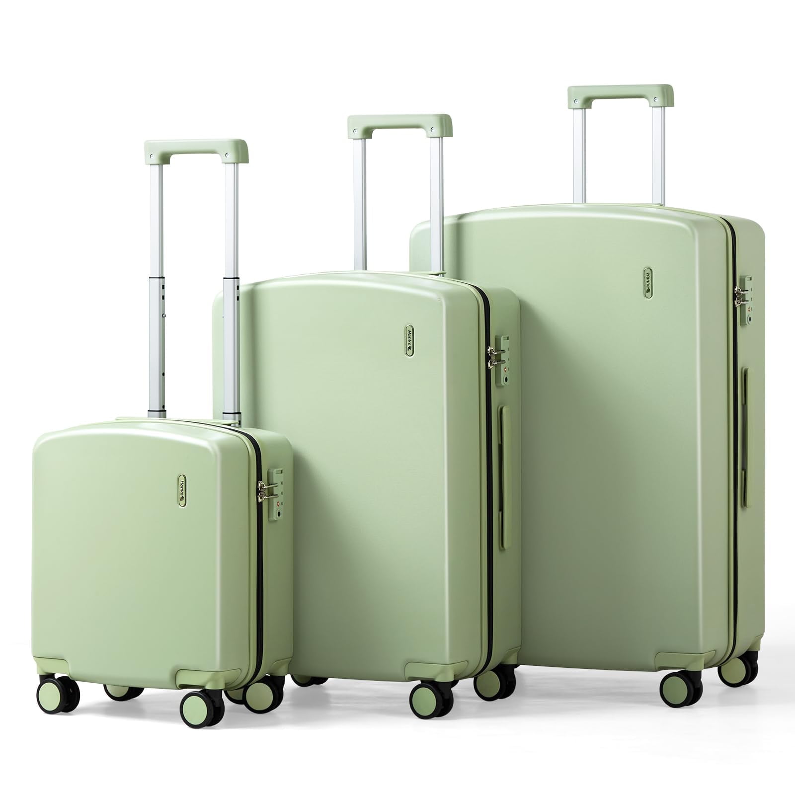 Hanke Hard Shell Luggage Sets 3 Pieces, 16/24/28 Inch Carry On Luggage ...