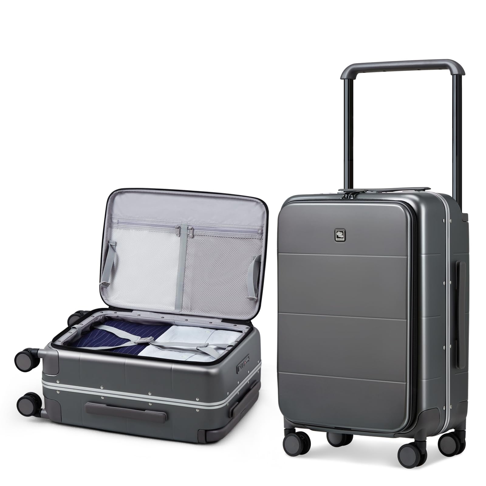 Hanke Luggage 24 Inch Hard Case Luggage Large Suitcases with Wheels ...