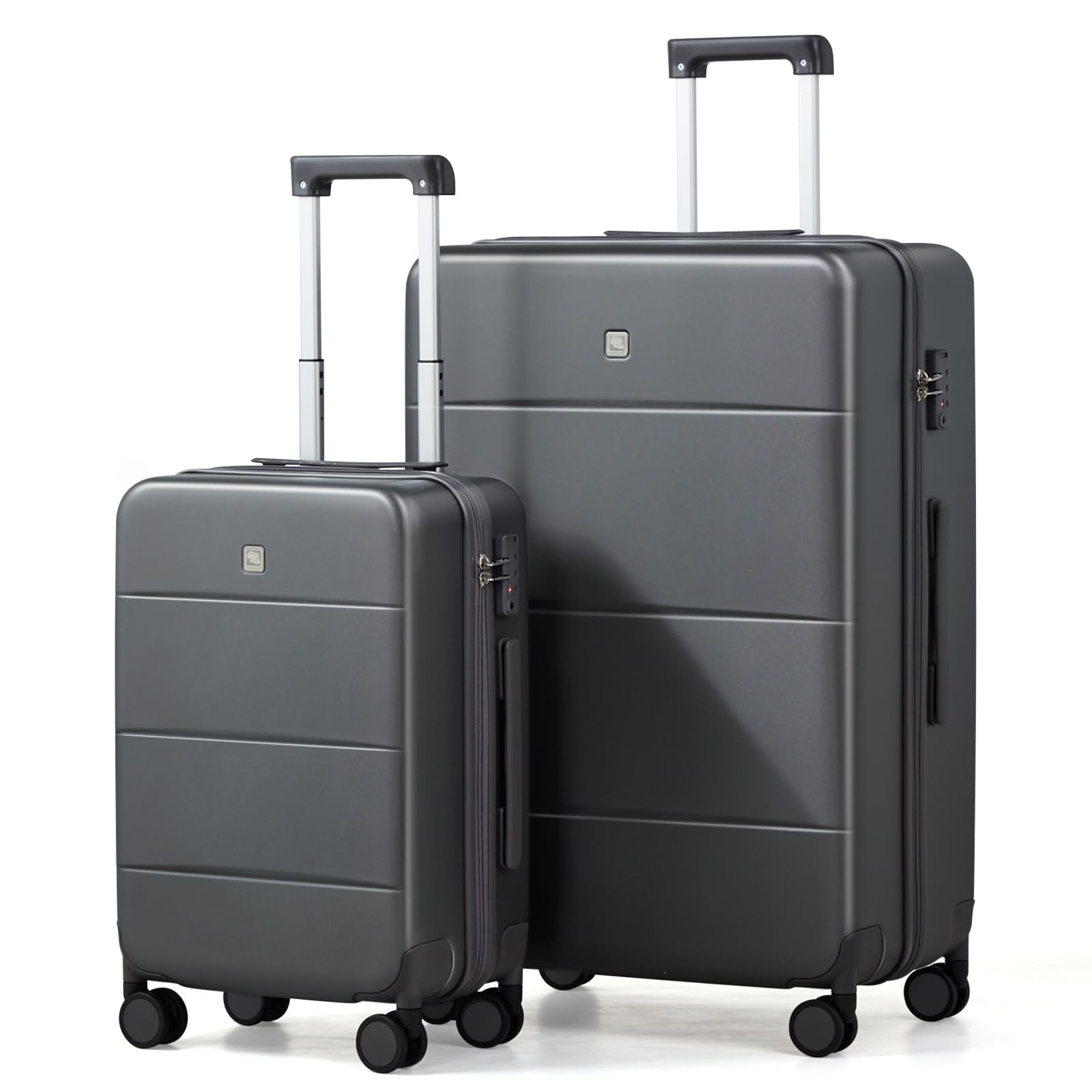 Hanke Luggage Sets 2 Piece with Spinner Wheels, 20/28 Inch Hard Shell ...